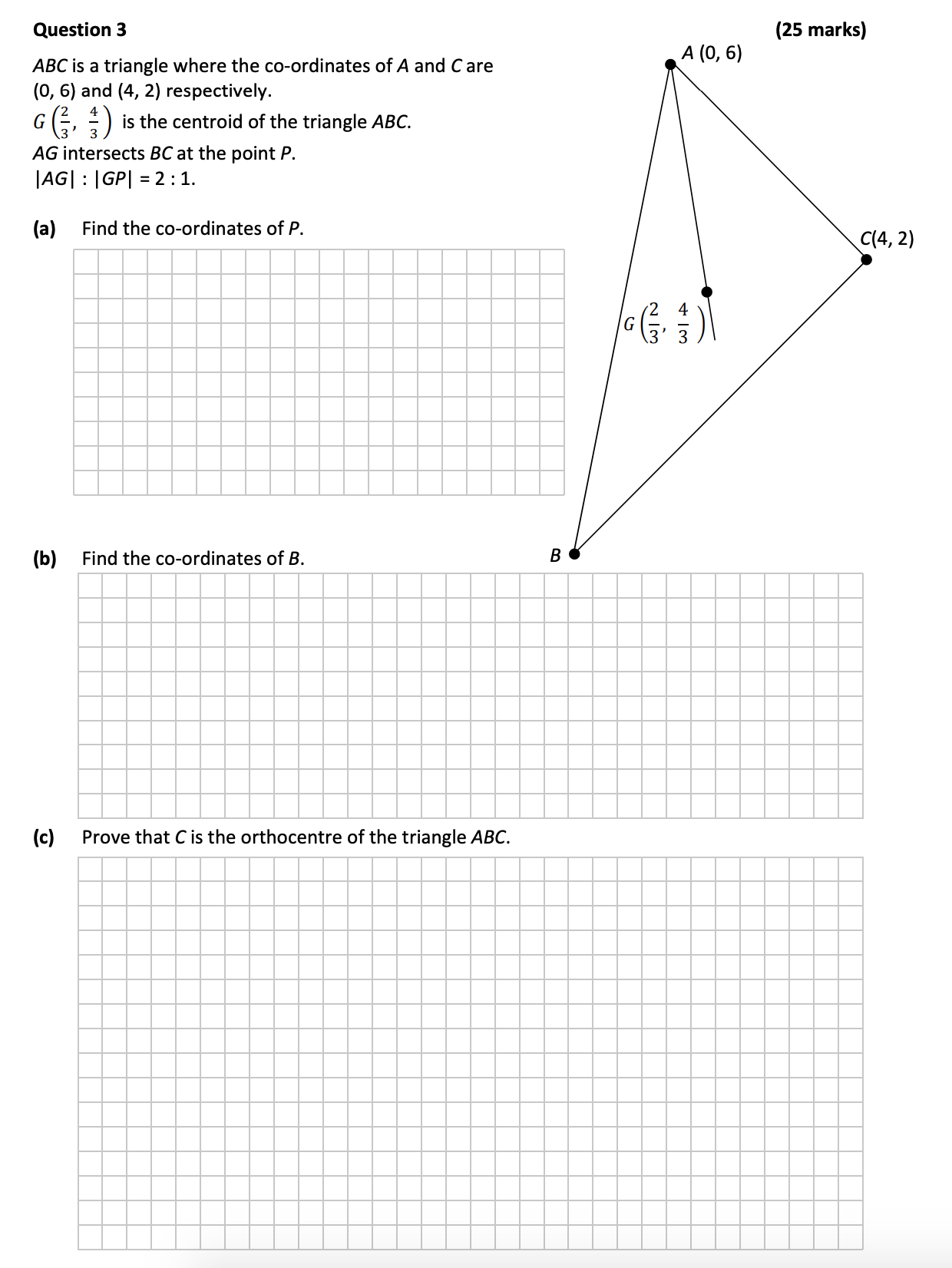 Leaving Cert Mathematics Trigonometry: ABC is a triangle where the co-o