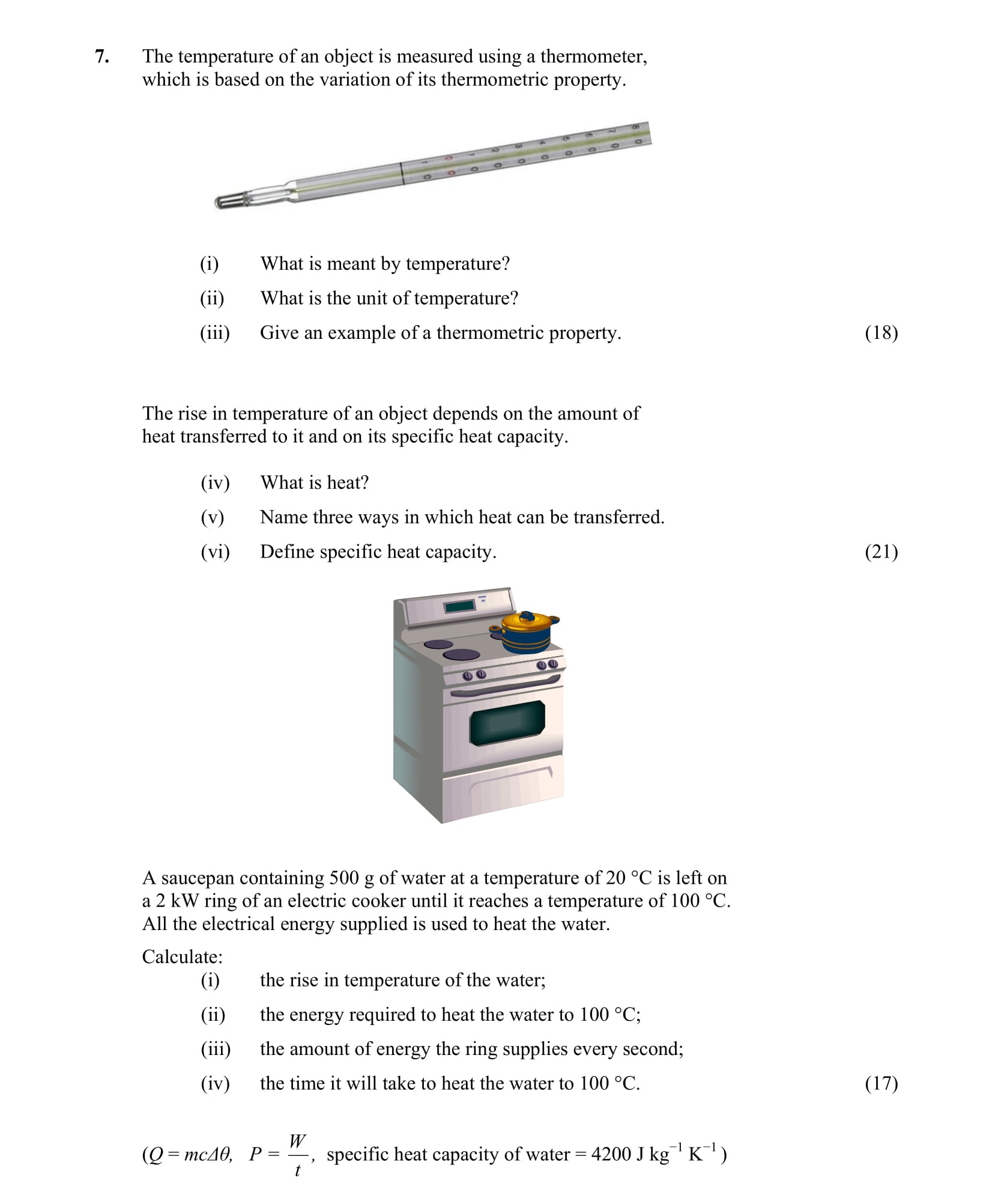 Leaving Cert Physics Heat & Heat Transfer: The temperature of an object is