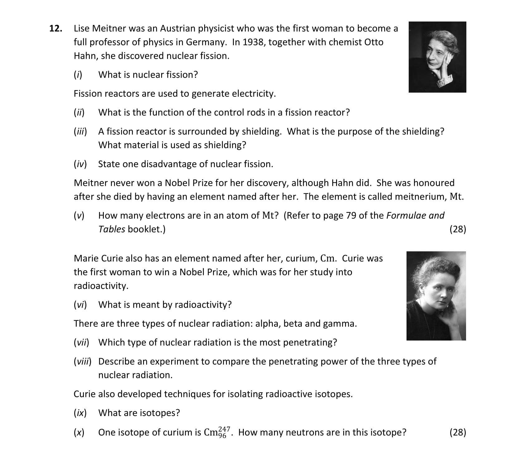 Leaving Cert Physics The Atom & Radioactivity: Lise Meitner was an ...
