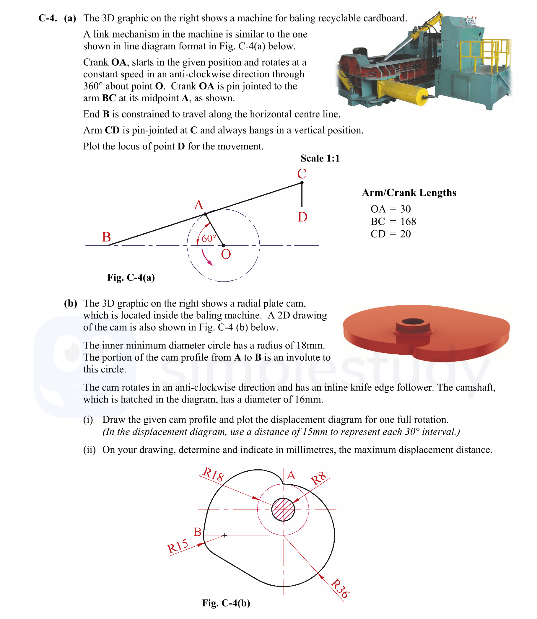 Leaving Cert DCG Dynamic Mechanisms: The 3D graphic on the right show