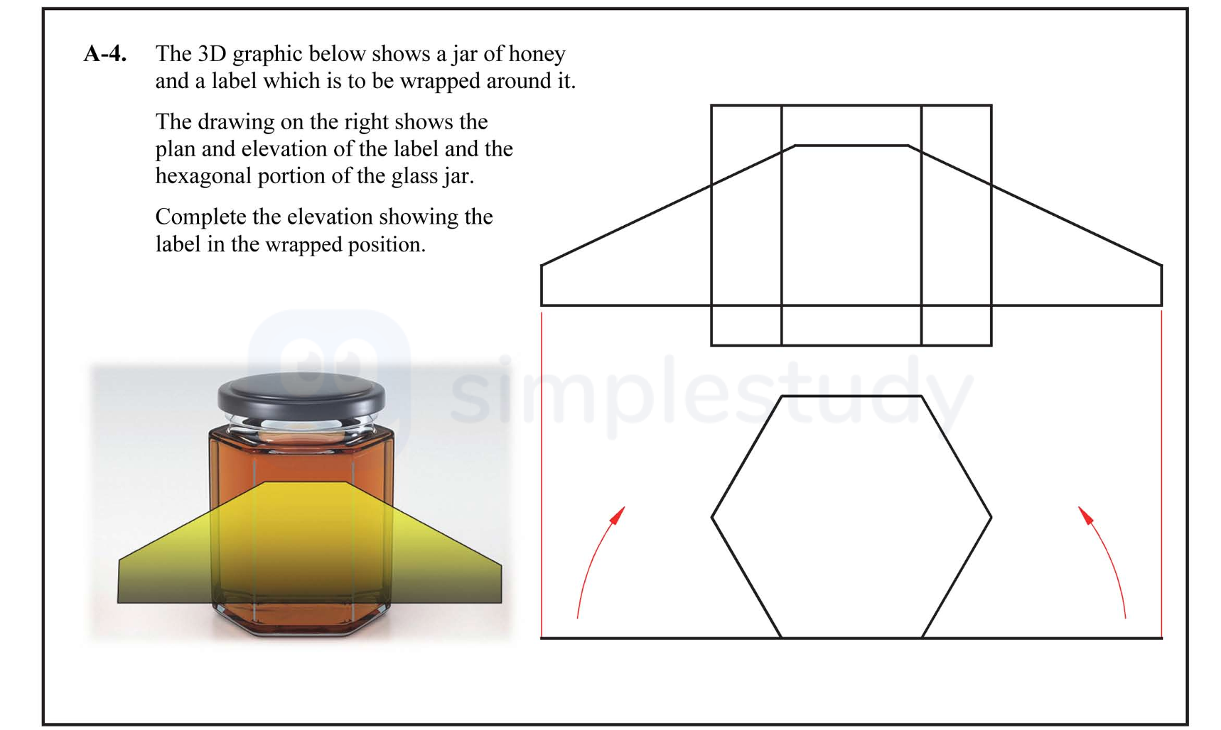 Leaving Cert DCG Orthographic and Auxiliary Projection: The 3D graphic ...