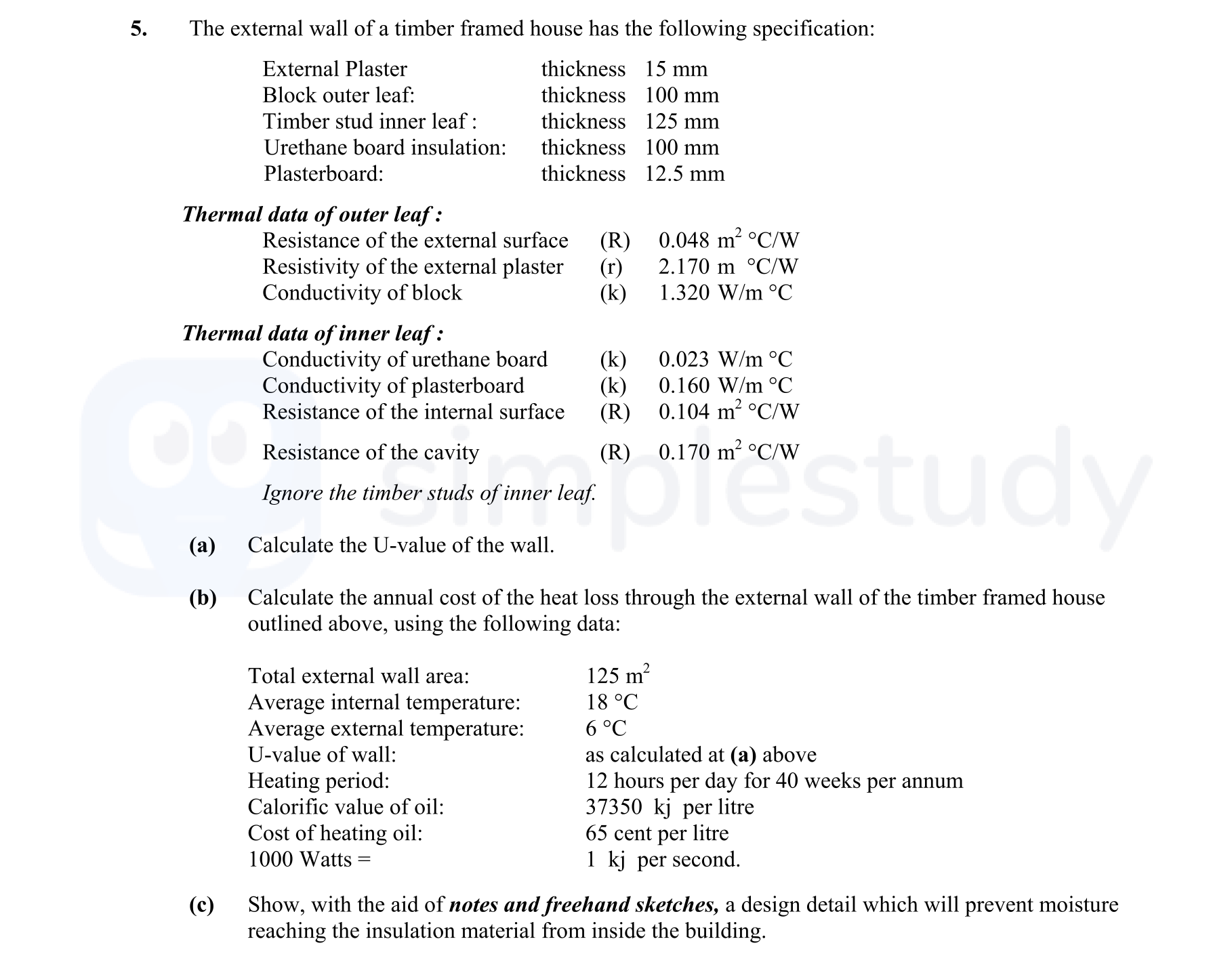 Leaving Cert Construction Studies Heat & U-Value Calculations: The ...