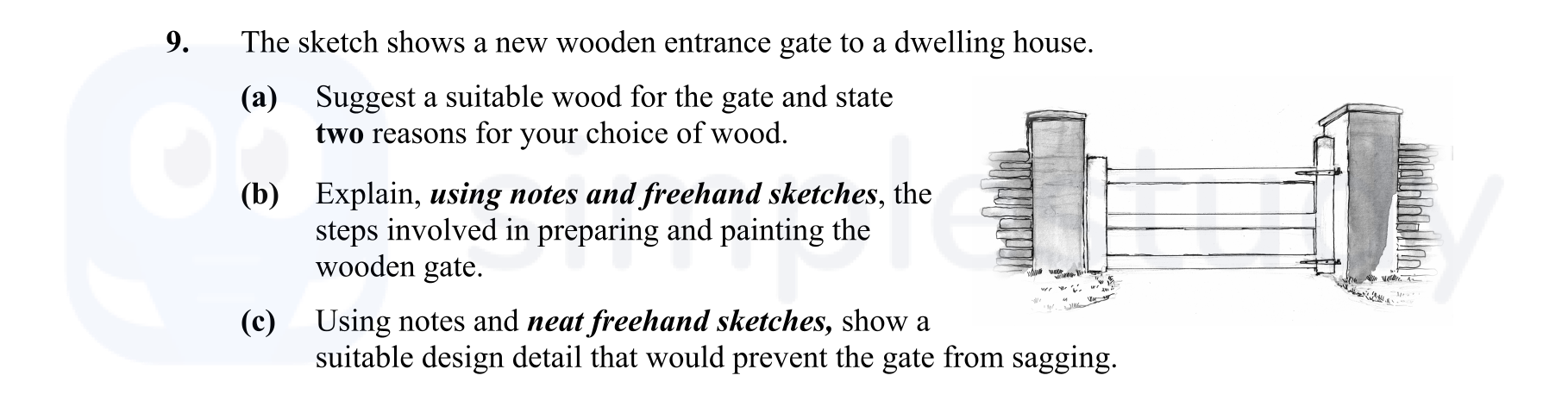 Leaving Cert Construction Studies Wood, rot & Ventilation: The sketch ...