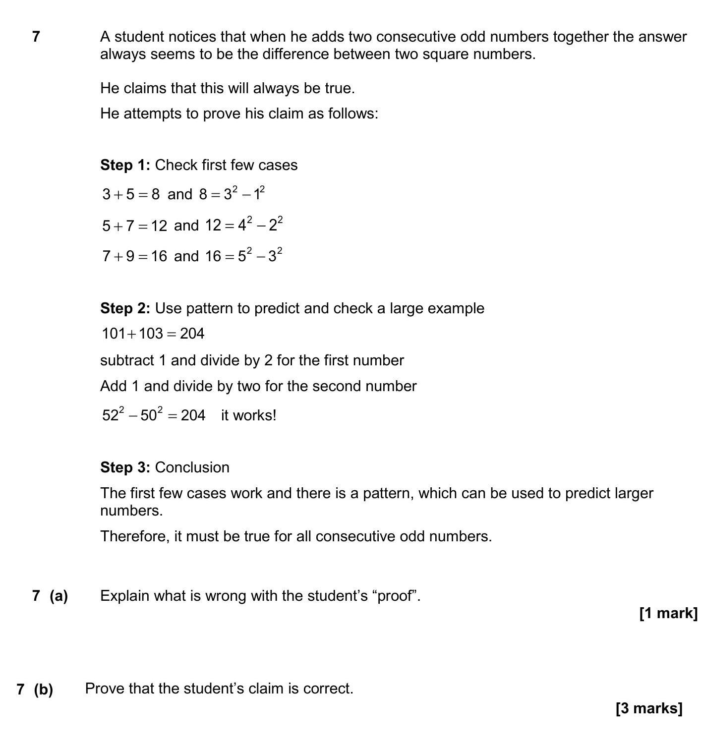 A-Level AQA Maths Mechanics 1.1 Quantities, Units & Modelling: A student notices that when he a