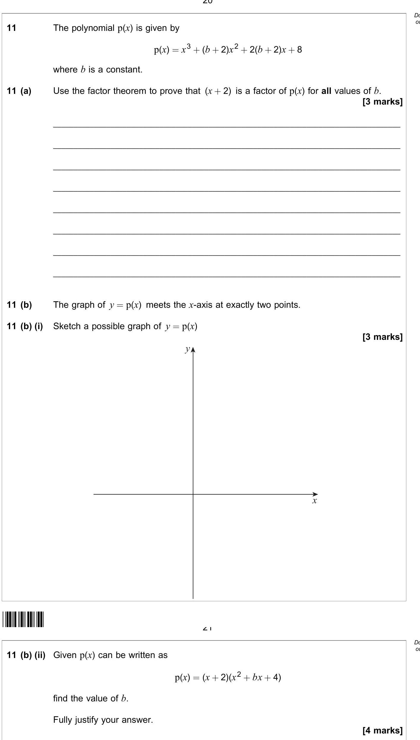 A Level Aqa Maths Pure 27 Graphs Of Functions The Polynomial Px