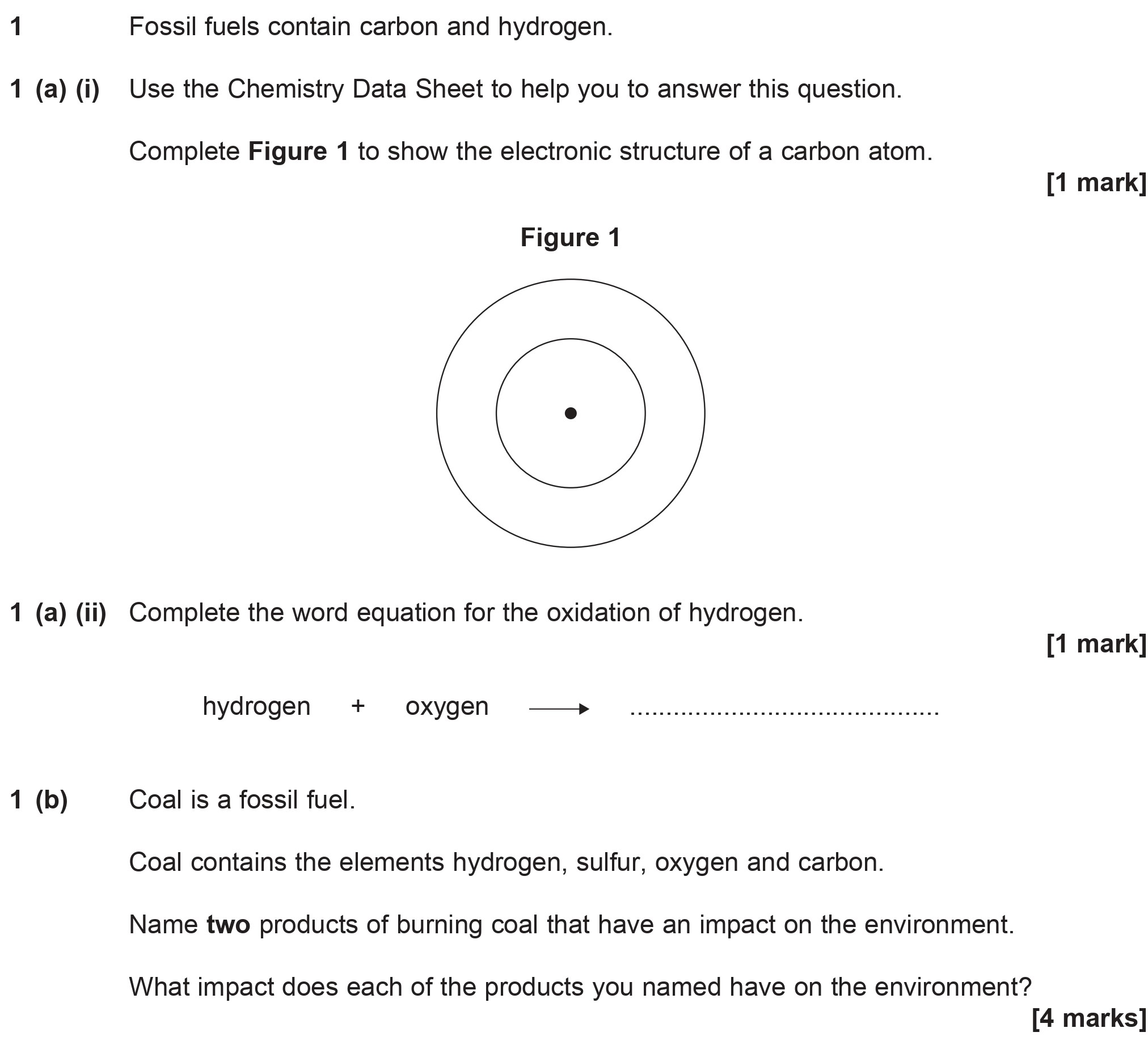 GCSE AQA Chemistry Exothermic & Endothermic Reactions: Fossil fuels ...