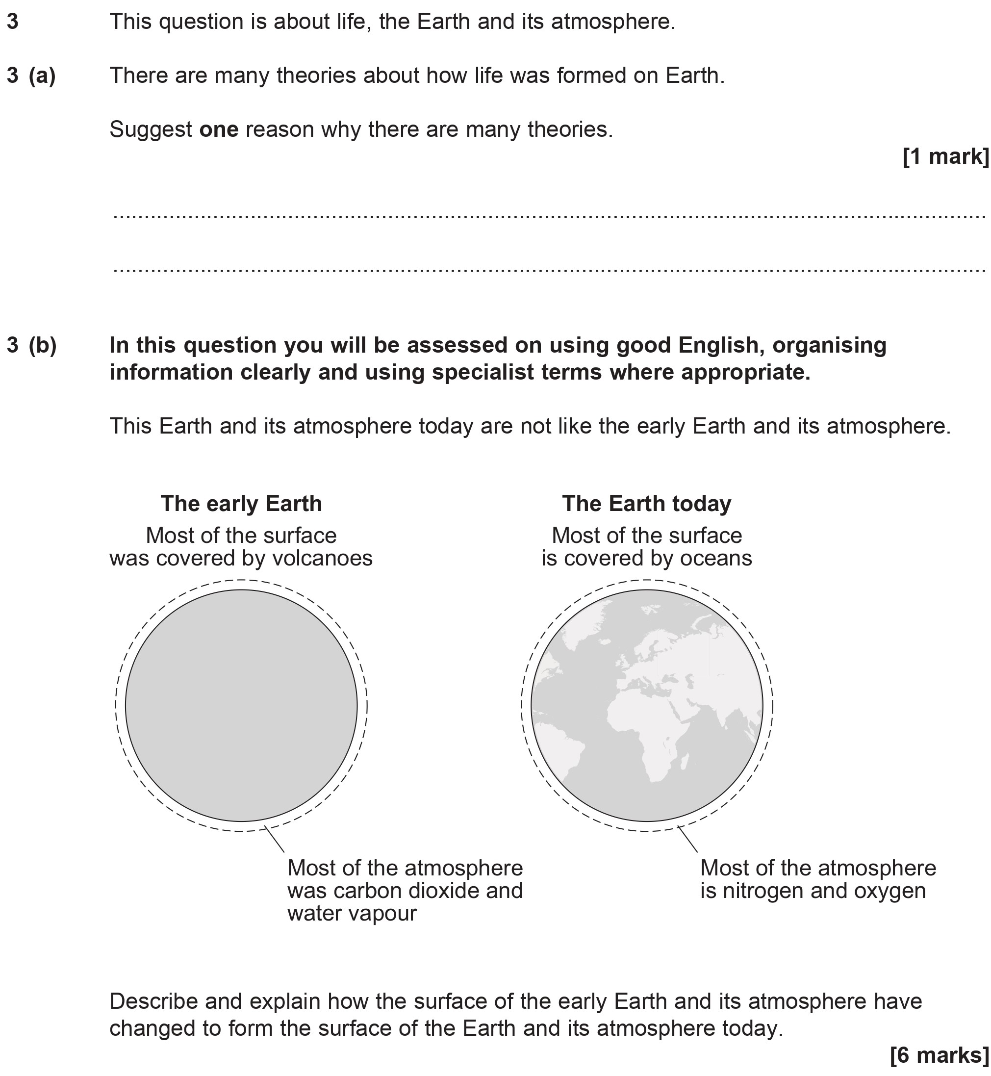 GCSE AQA Chemistry Earths Atmosphere and Greenhouse Gases: This ...