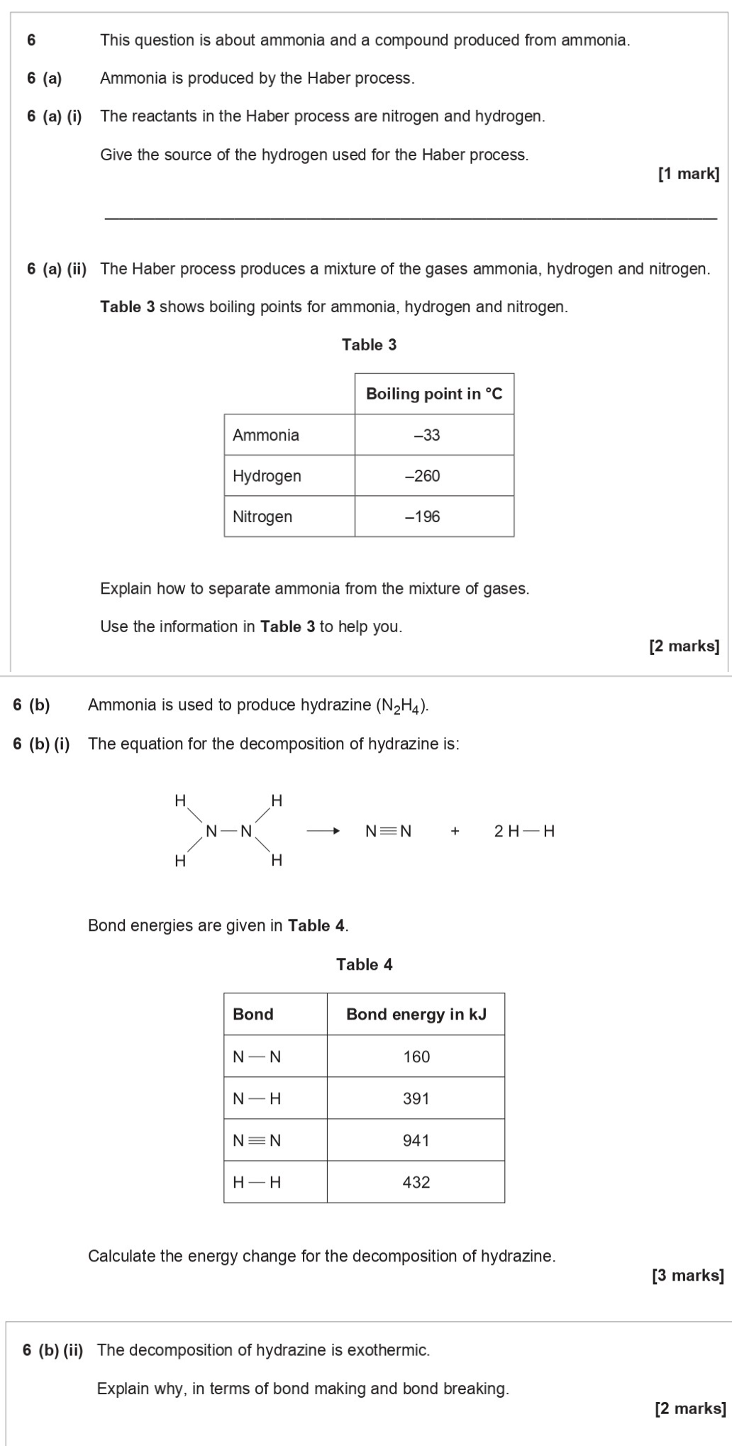 GCSE AQA Chemistry Exothermic & Endothermic Reactions: This question is ...