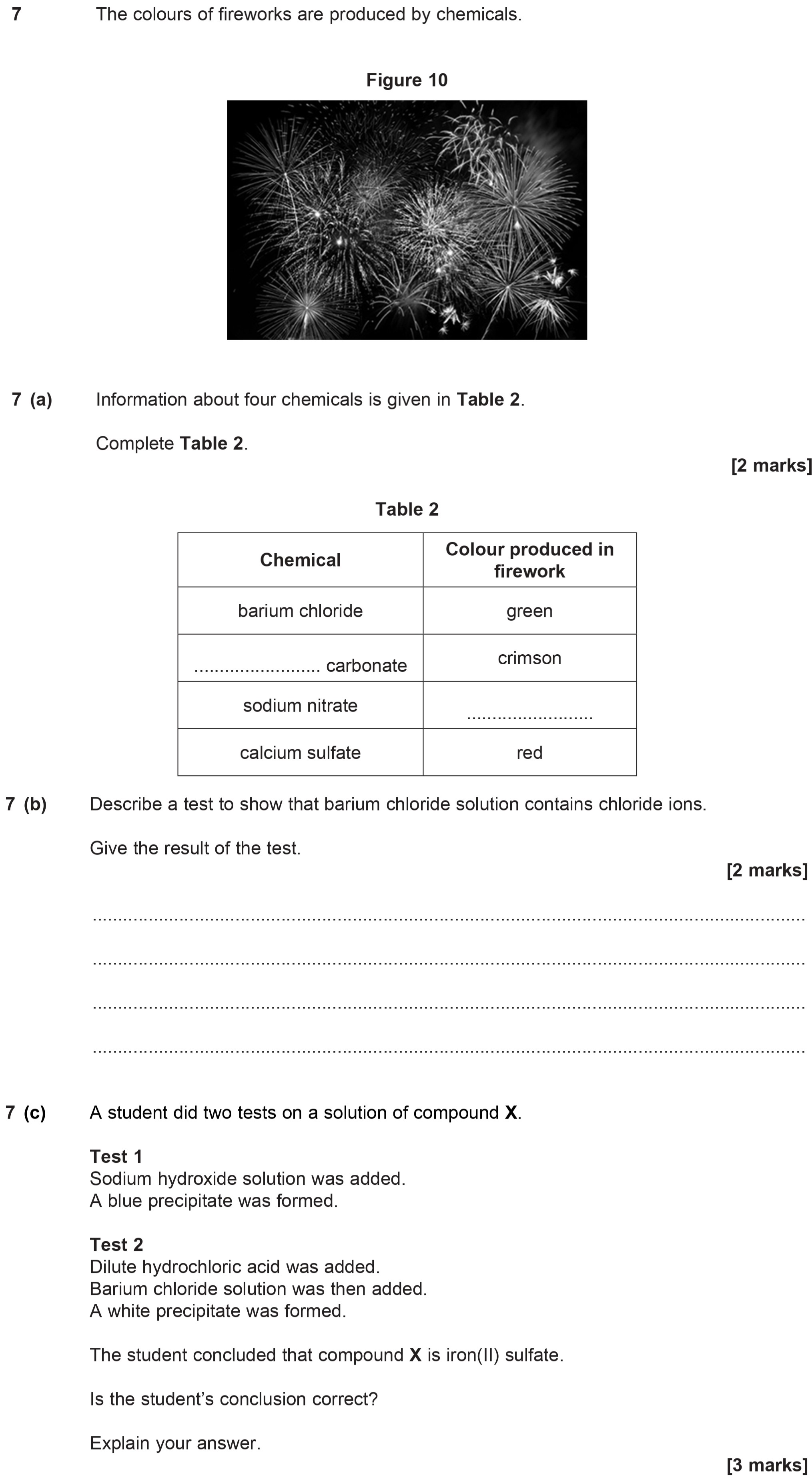 GCSE AQA Chemistry Methods of Identifying Ions: The colours of ...
