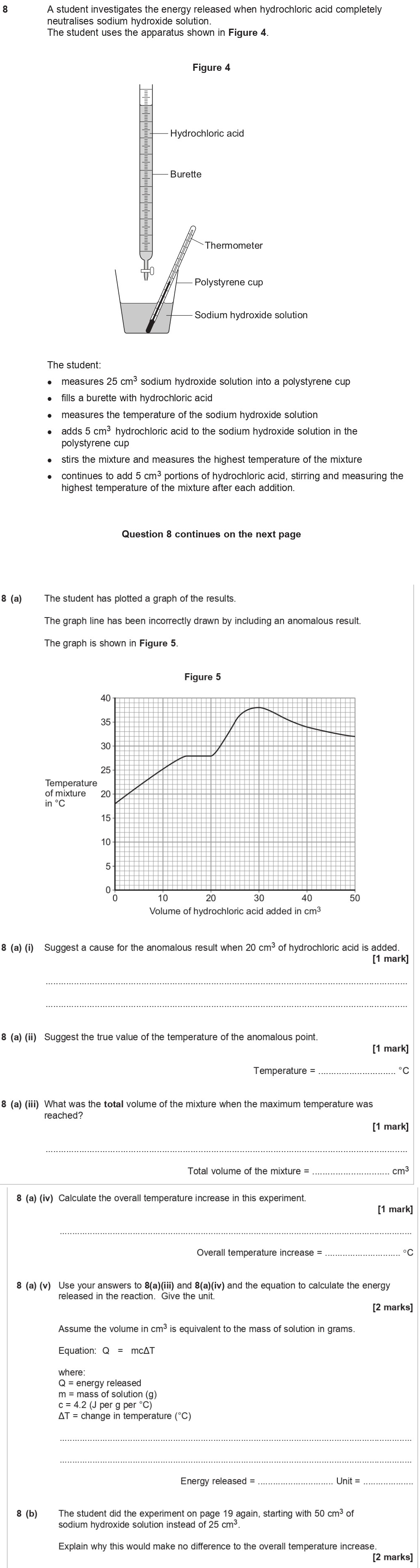 GCSE AQA Chemistry Exothermic & Endothermic Reactions: A student ...