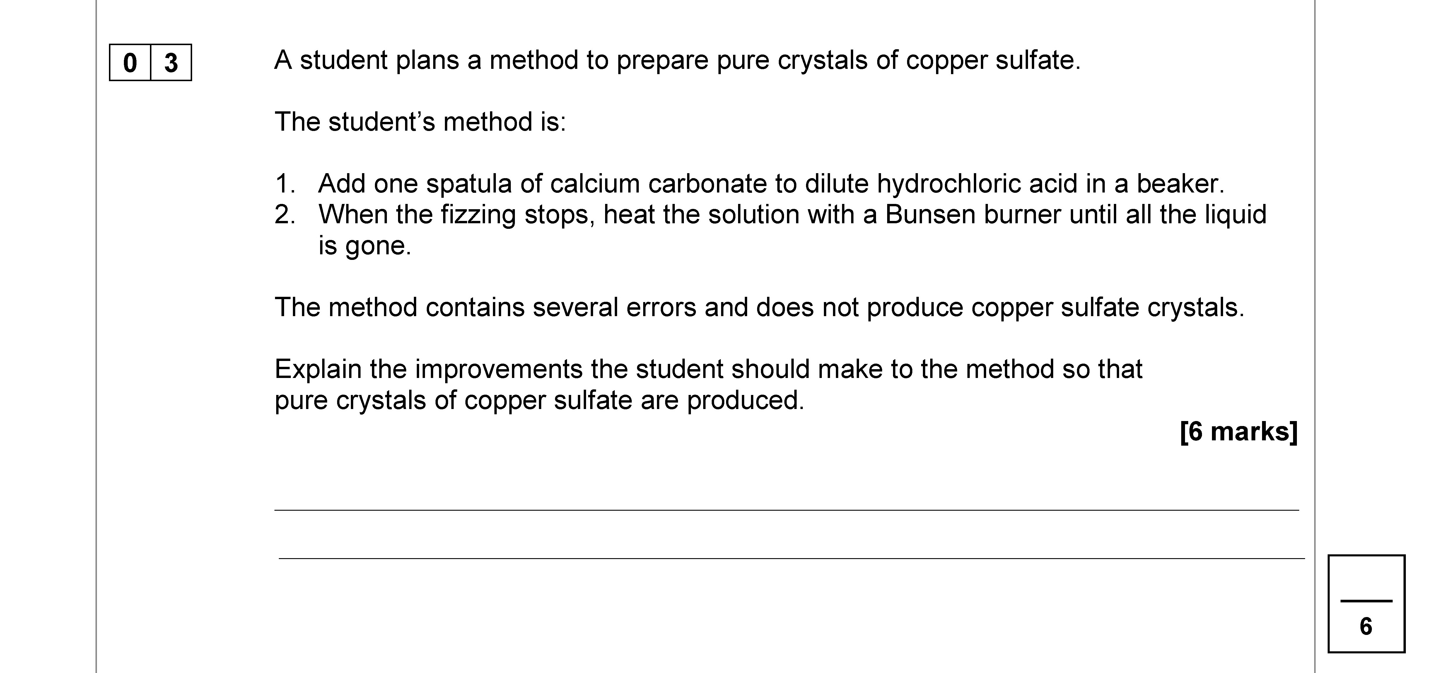 GCSE AQA Chemistry Combined Science Purity, Formulations ...