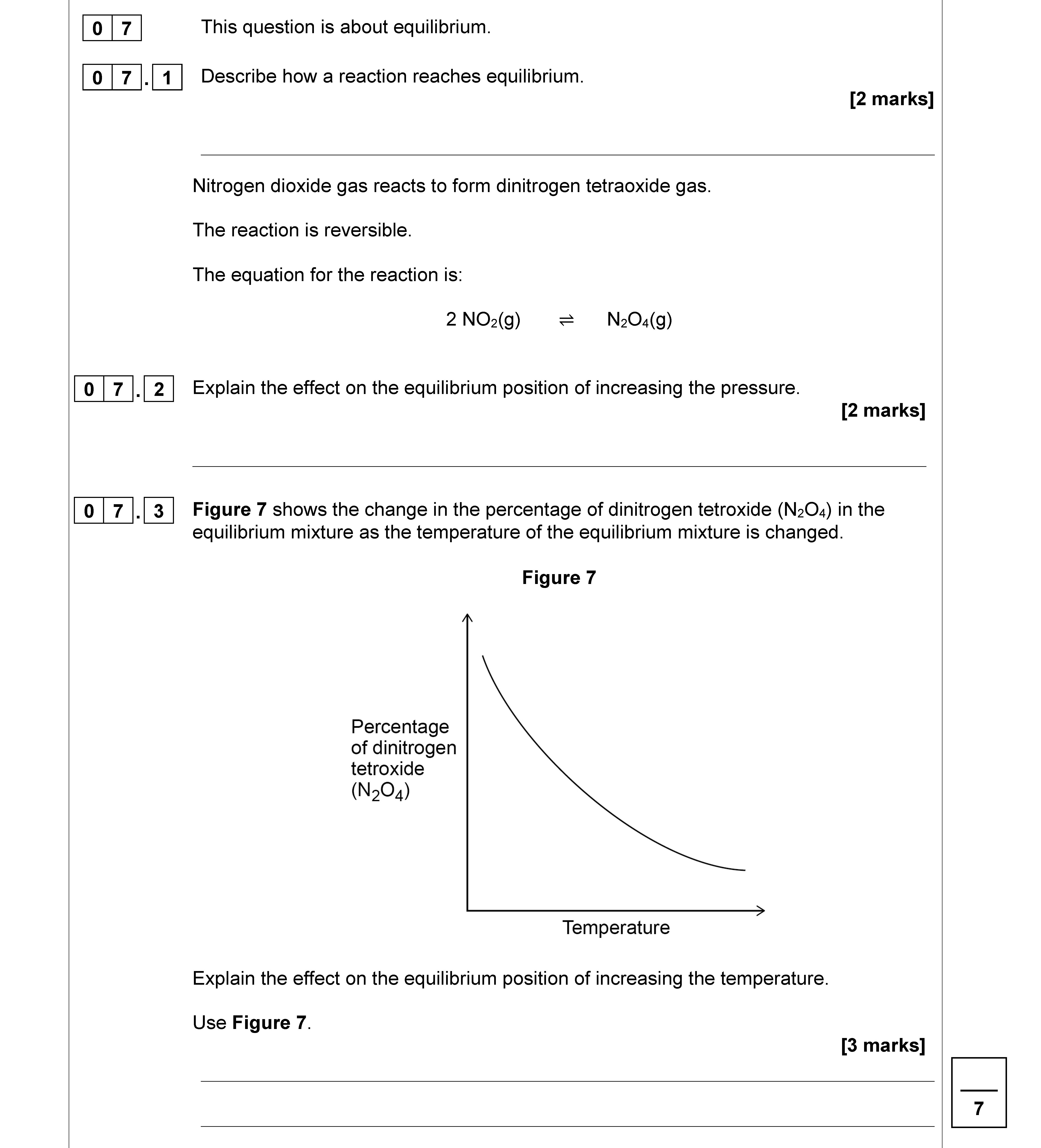 GCSE AQA Chemistry Combined Science Reversibility & Equilibrium: This ...
