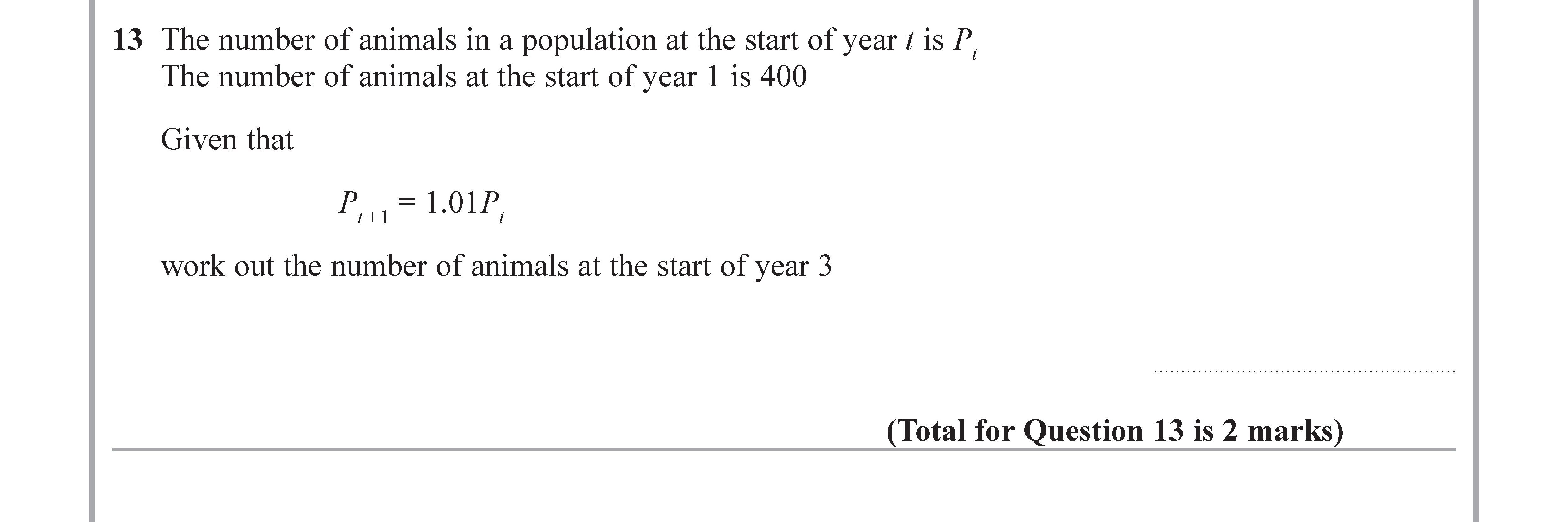 GCSE Edexcel Maths Direct & Inverse Proportion: The number of animals ...