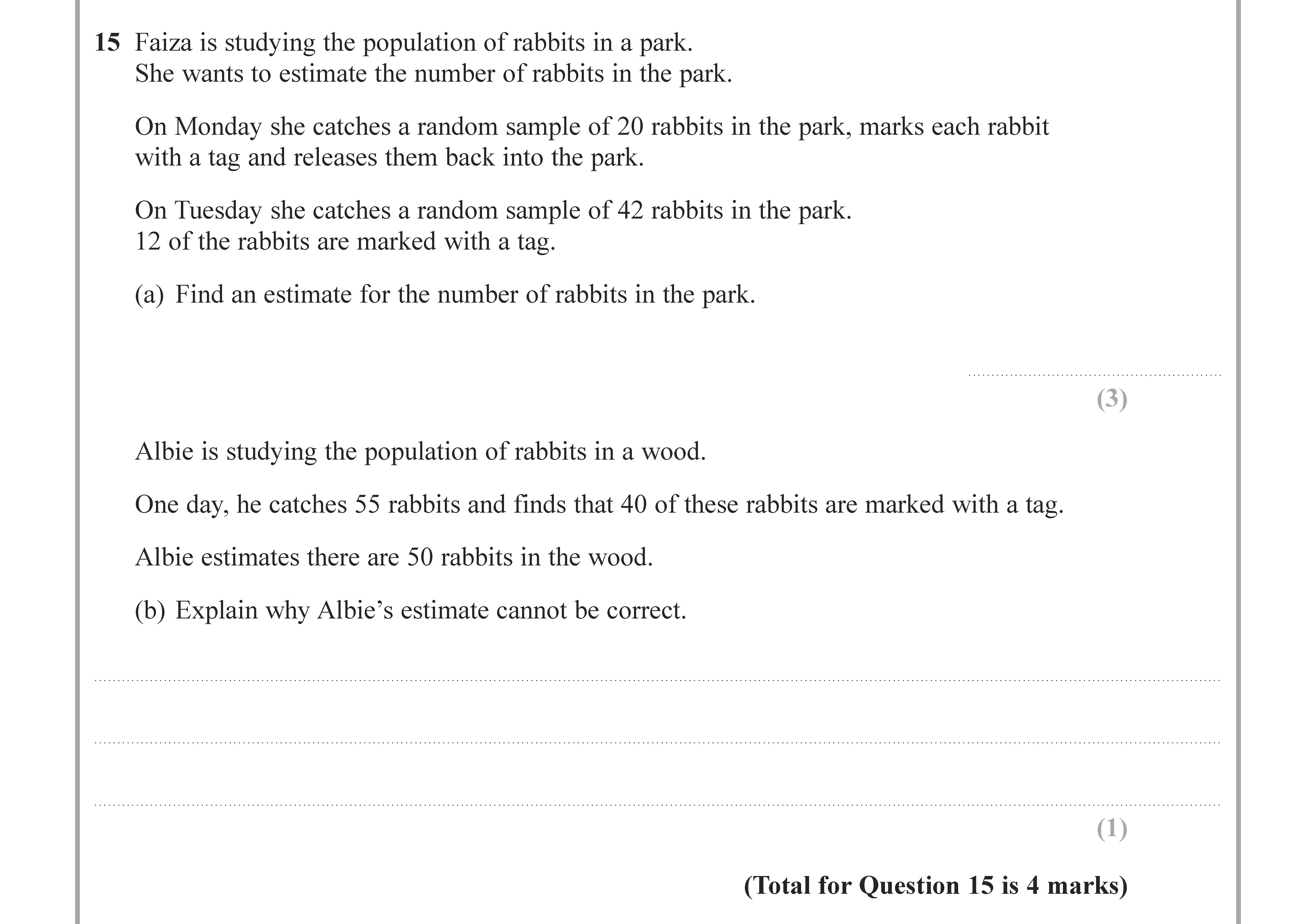 GCSE Edexcel Maths Direct & Inverse Proportion: Faiza is studying the ...