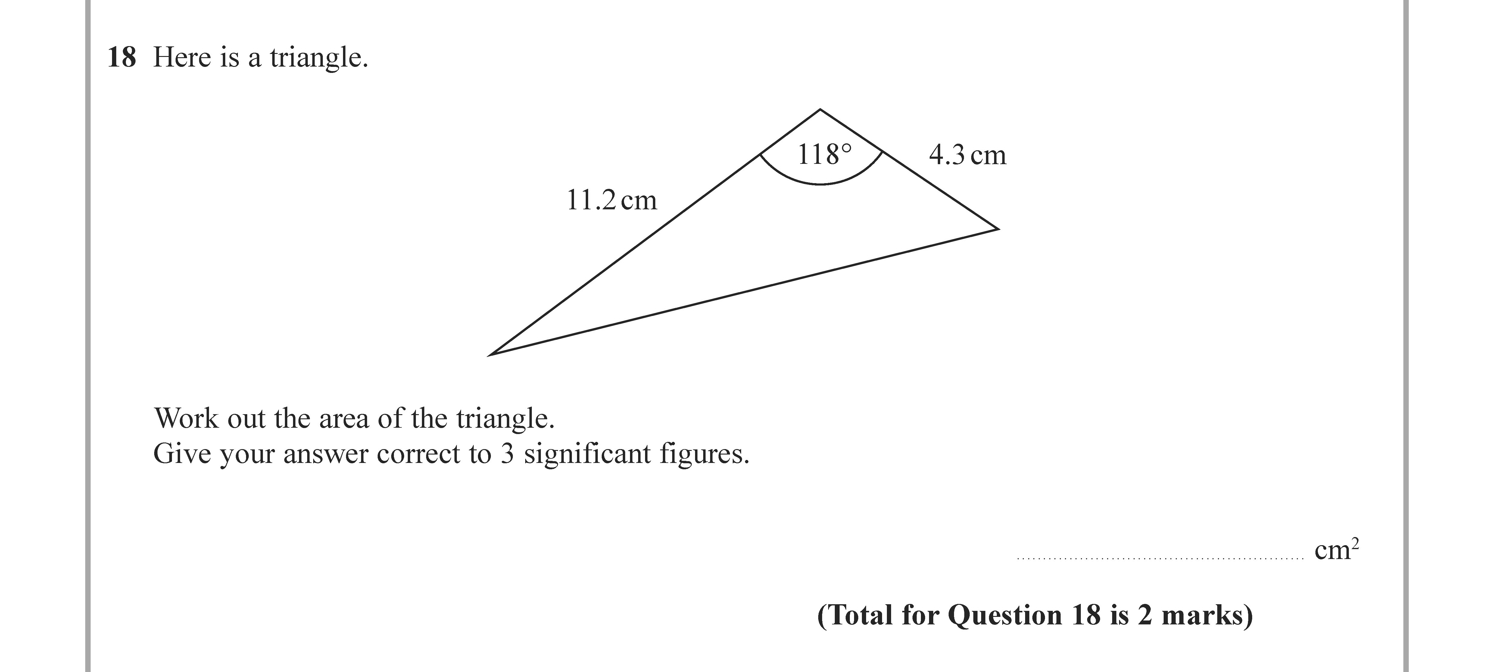 GCSE Edexcel Maths Sine, Cosine Rule & Area of Triangles: Here is a ...