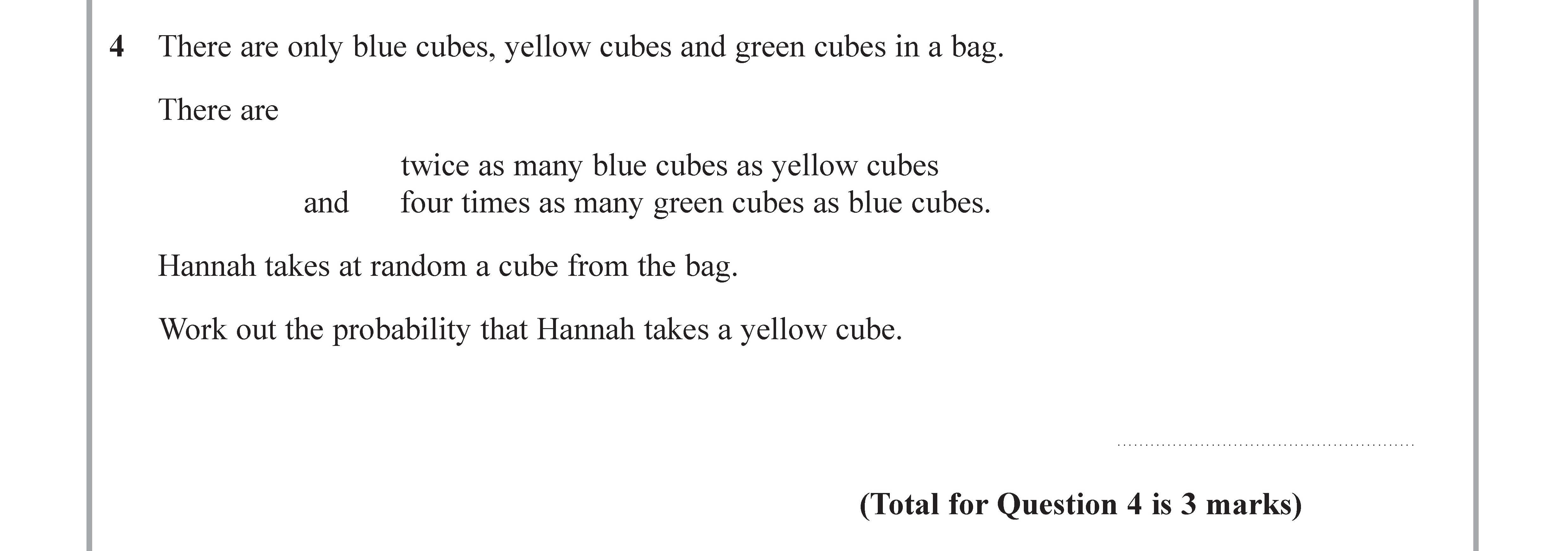GCSE Edexcel Maths Ratio Analysis and Problem Solving: There are only ...