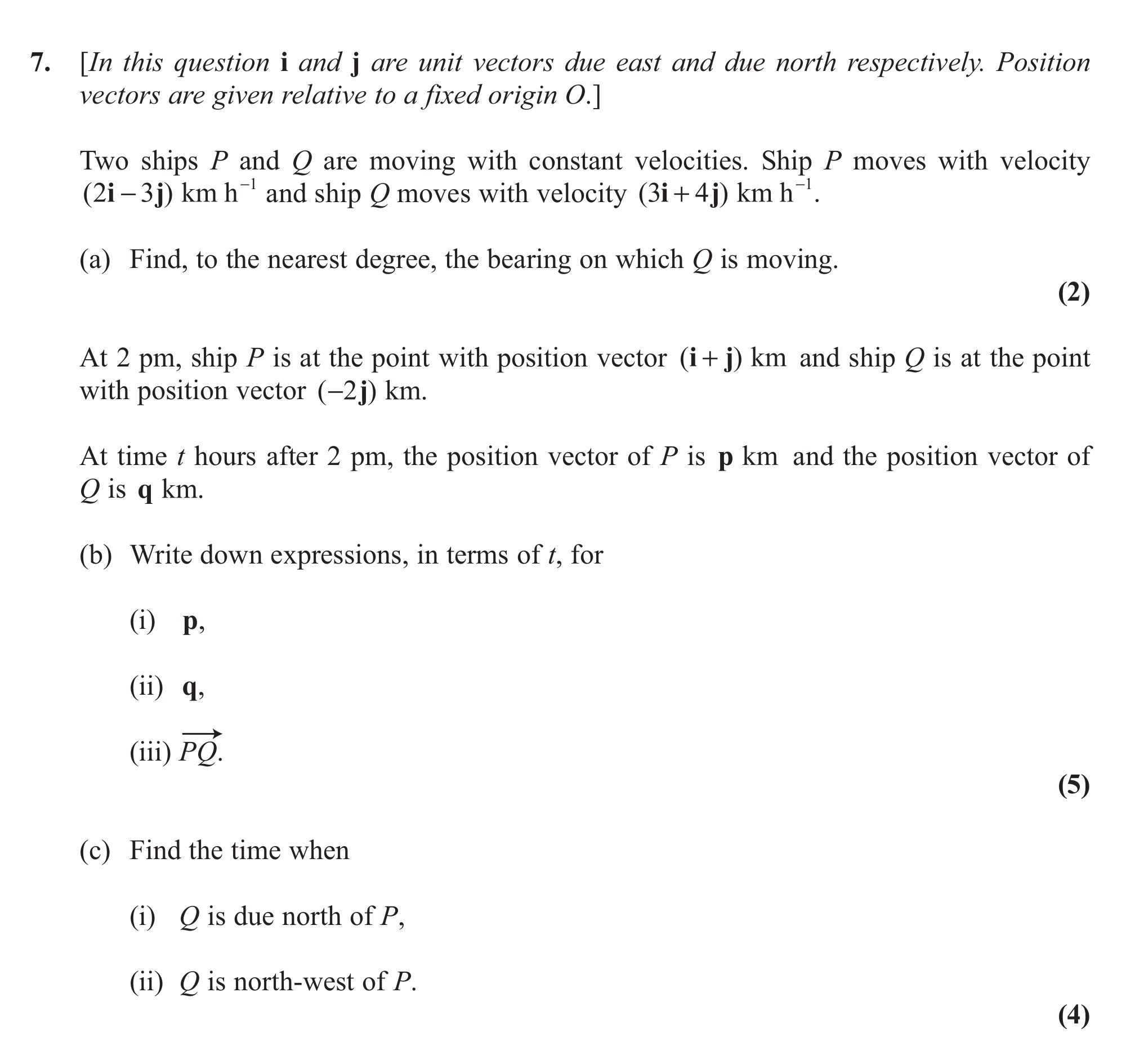 A-Level Edexcel Maths: Mechanics Forces: [In this question i and j are un