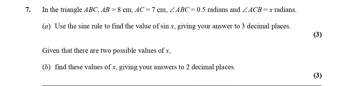 A-Level Edexcel Maths Pure Equation of a Straight Line: In the triangle ...