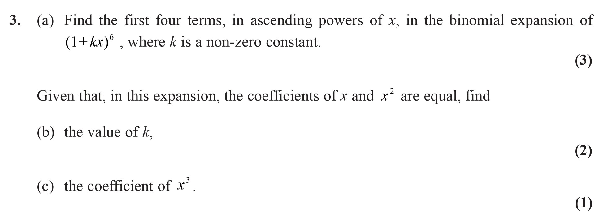 A-Level Edexcel Maths Pure Modelling with Functions: 3. (a) Find the first four terms