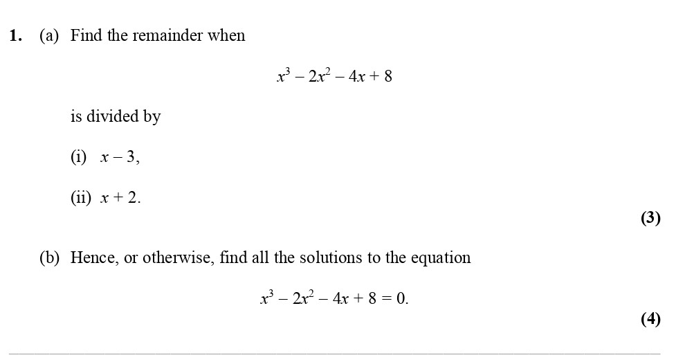 A-Level Edexcel Maths Pure Trigonometric Functions: 1. (a) Find the ...