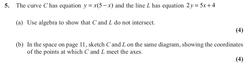 A-Level Edexcel Maths Pure Equation of a Straight Line: The curve C has equation $y = x(