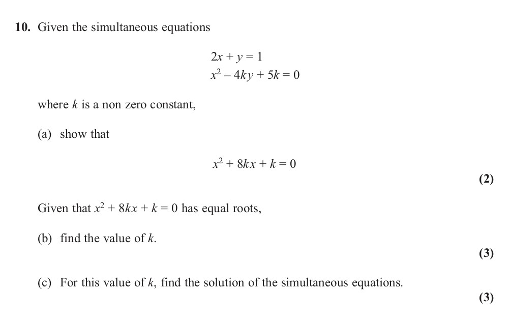 A-Level Edexcel Maths Pure Laws of Indices & Surds: Given the ...