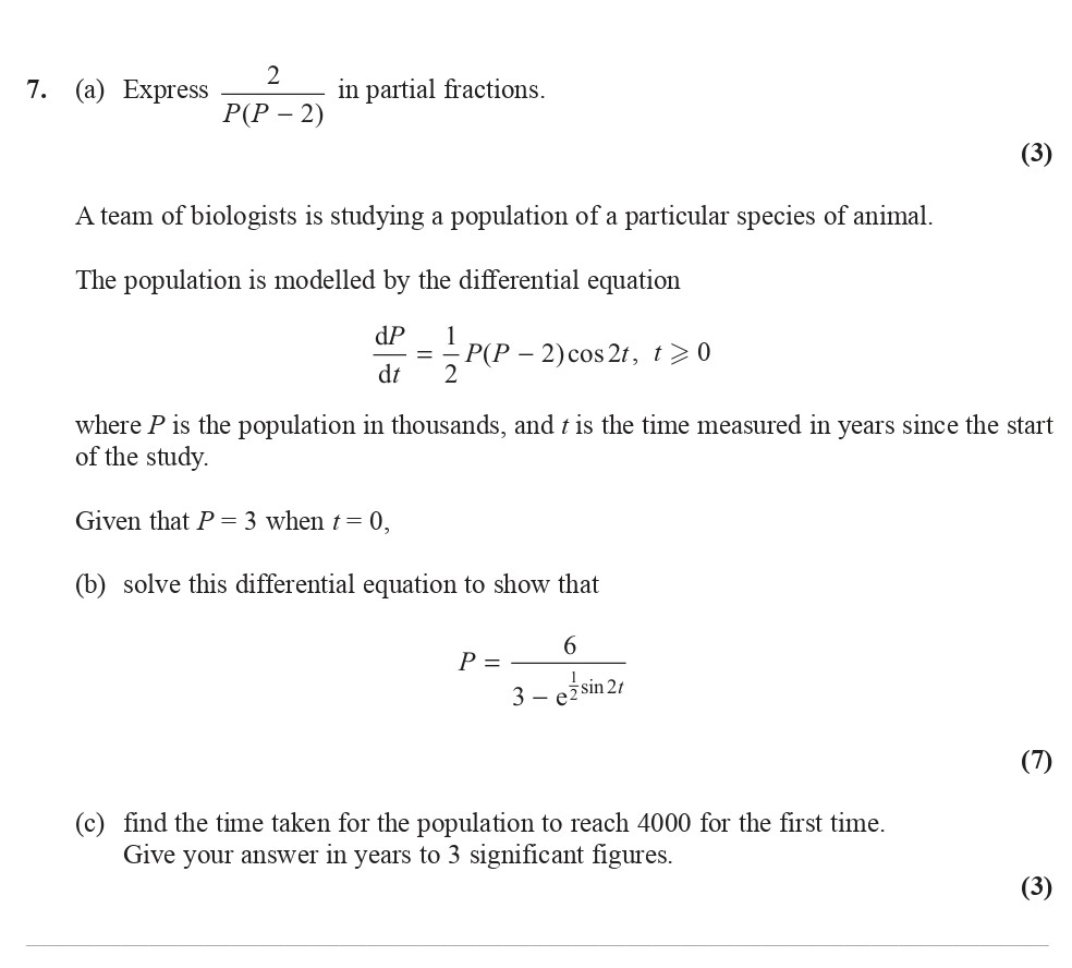A-Level Edexcel Maths Pure Rational Expressions: 7. (a) Express ...