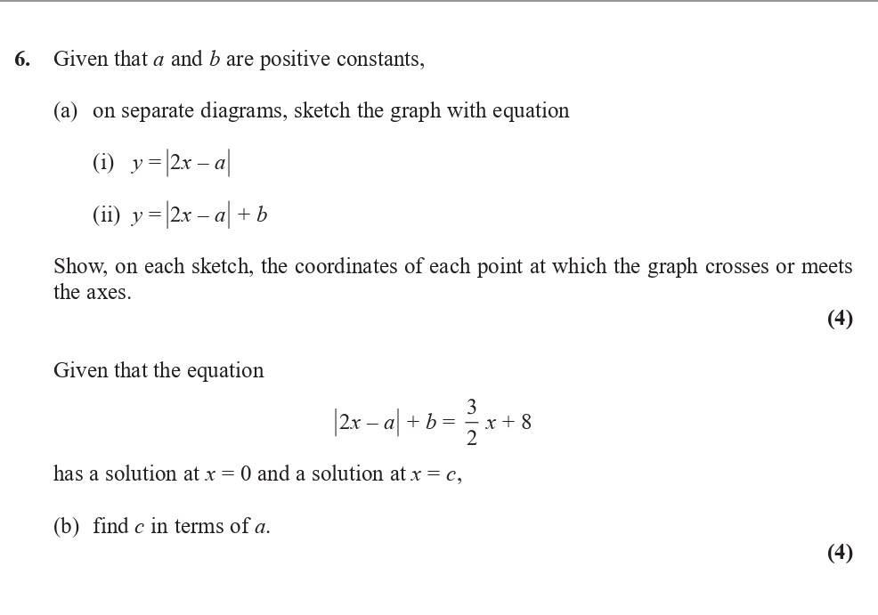 A-Level Edexcel Maths Pure Inequalities: Given that a and b are positive