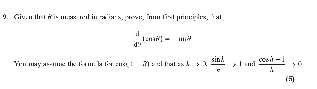 A-Level Edexcel Maths: Pure Partial Fractions: Given that θ is measured ...