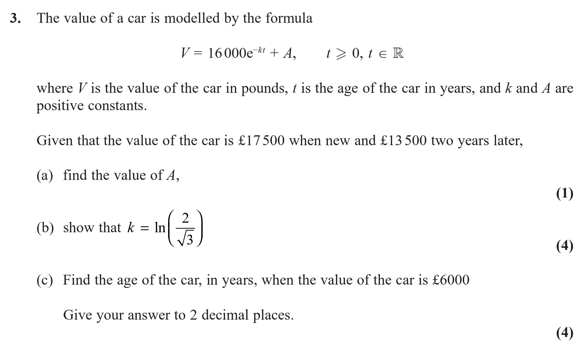 A-Level Edexcel Maths Pure Equation of a Straight Line: The value of a ...