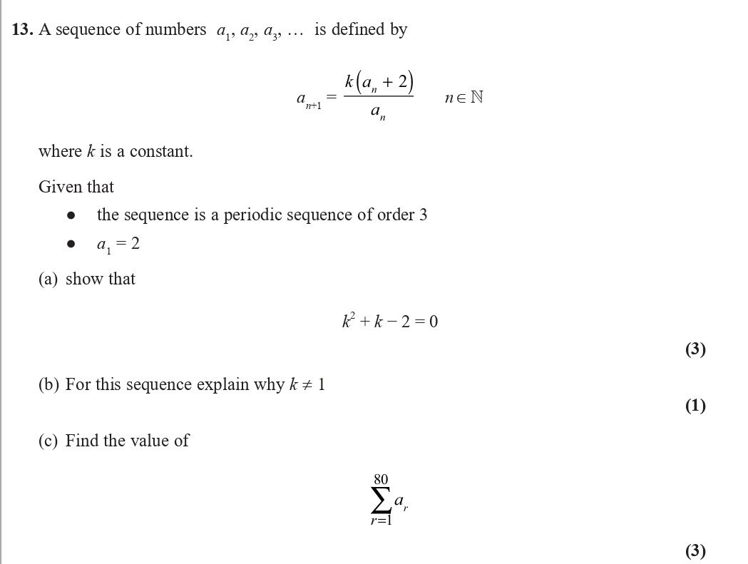 A-Level Edexcel Maths Pure Graphs of Functions: A sequence of numbers ...