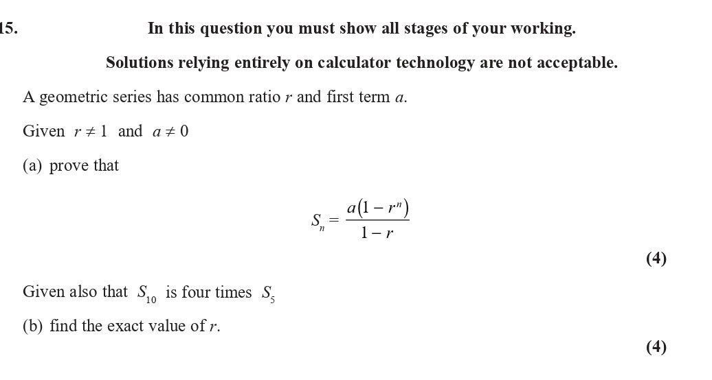 A-Level Edexcel Maths Pure Graphs of Functions: In this question you ...
