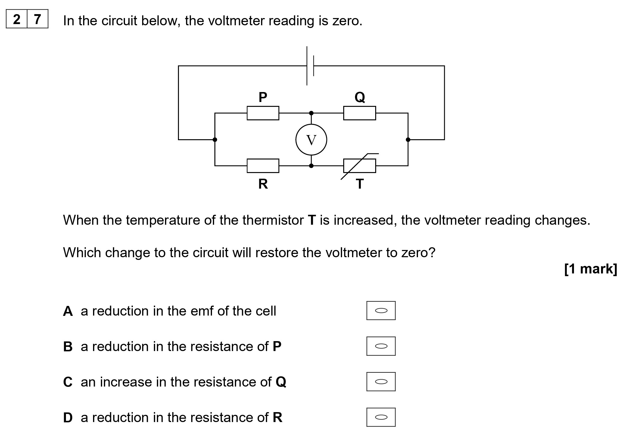 A-Level AQA Physics Circuits & The Potential Divider: In the circuit ...