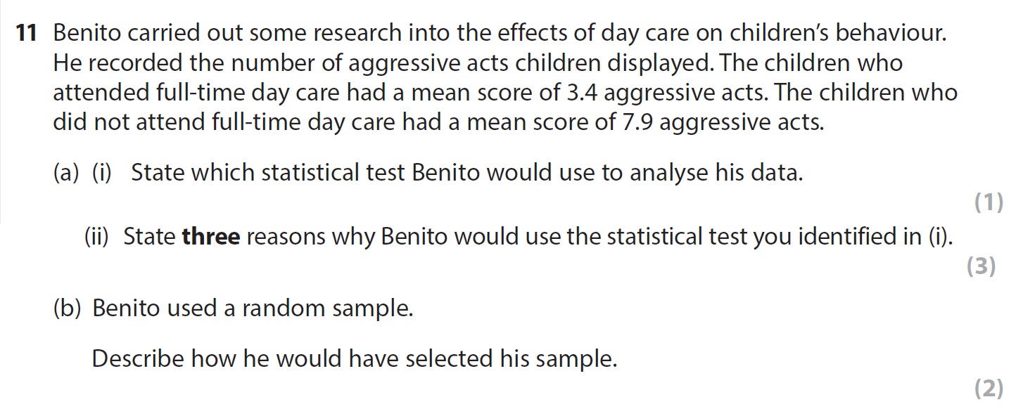 A-Level AQA Psychology Statistics: Inferential & Descriptive: Benito ...