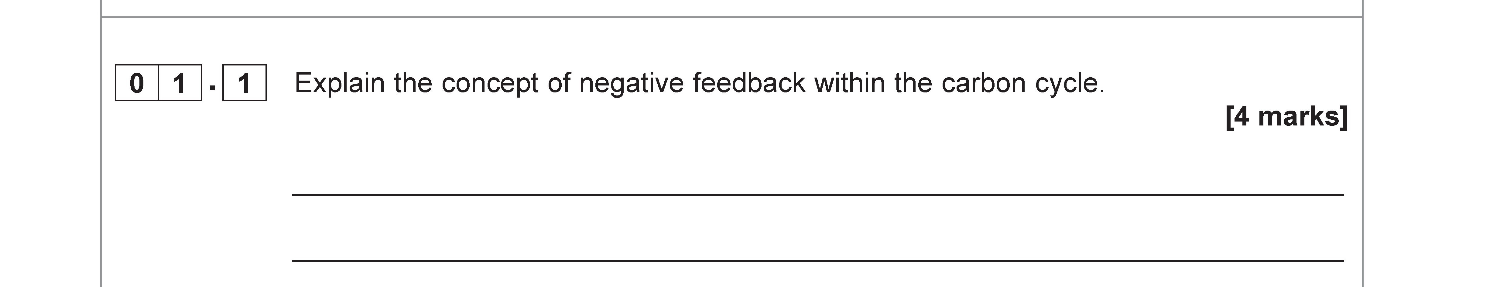 A-Level AQA Geography The Carbon Cycle: explain the concept of negative ...