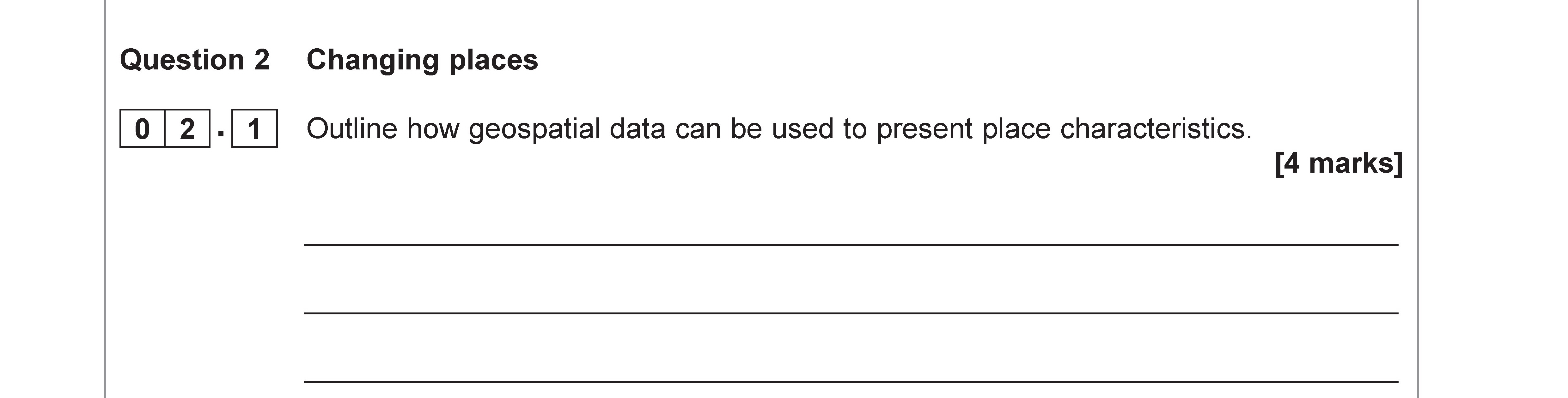 A-Level AQA Geography The Nature & Importance of Places: Outline how ...