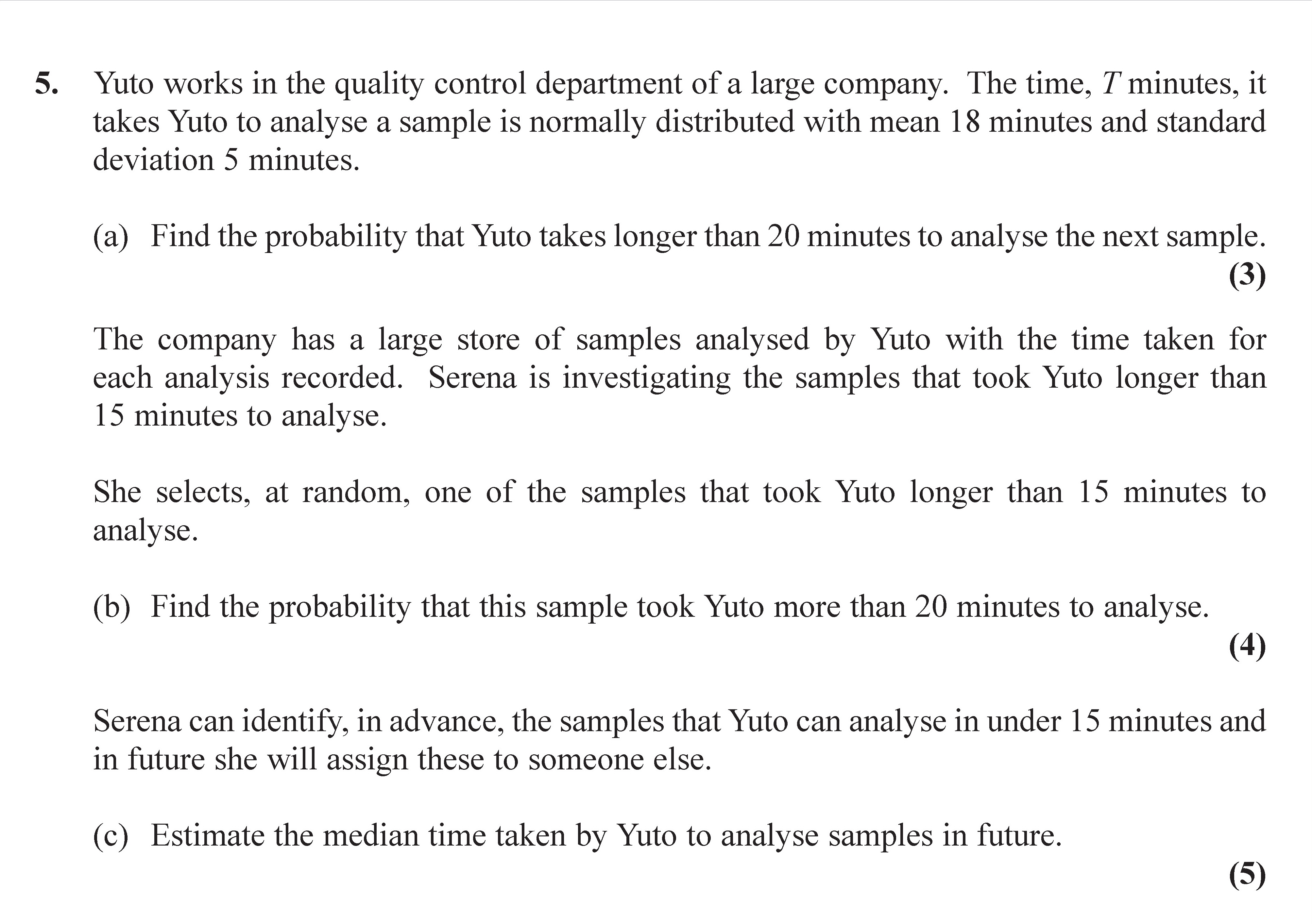 A-Level Edexcel Maths Statistics Hypothesis Testing (Normal ...
