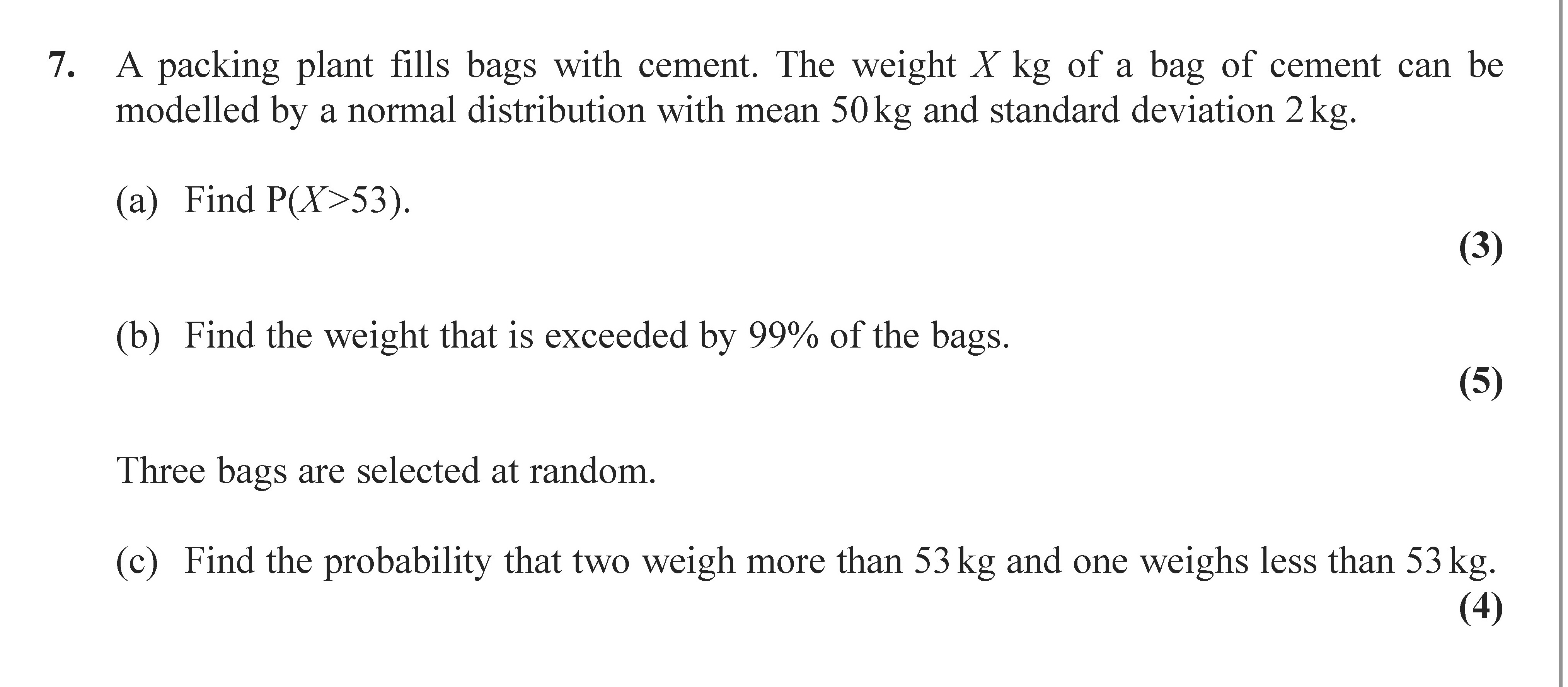 A-Level Edexcel Maths Statistics Basic Probability: A packing plant ...