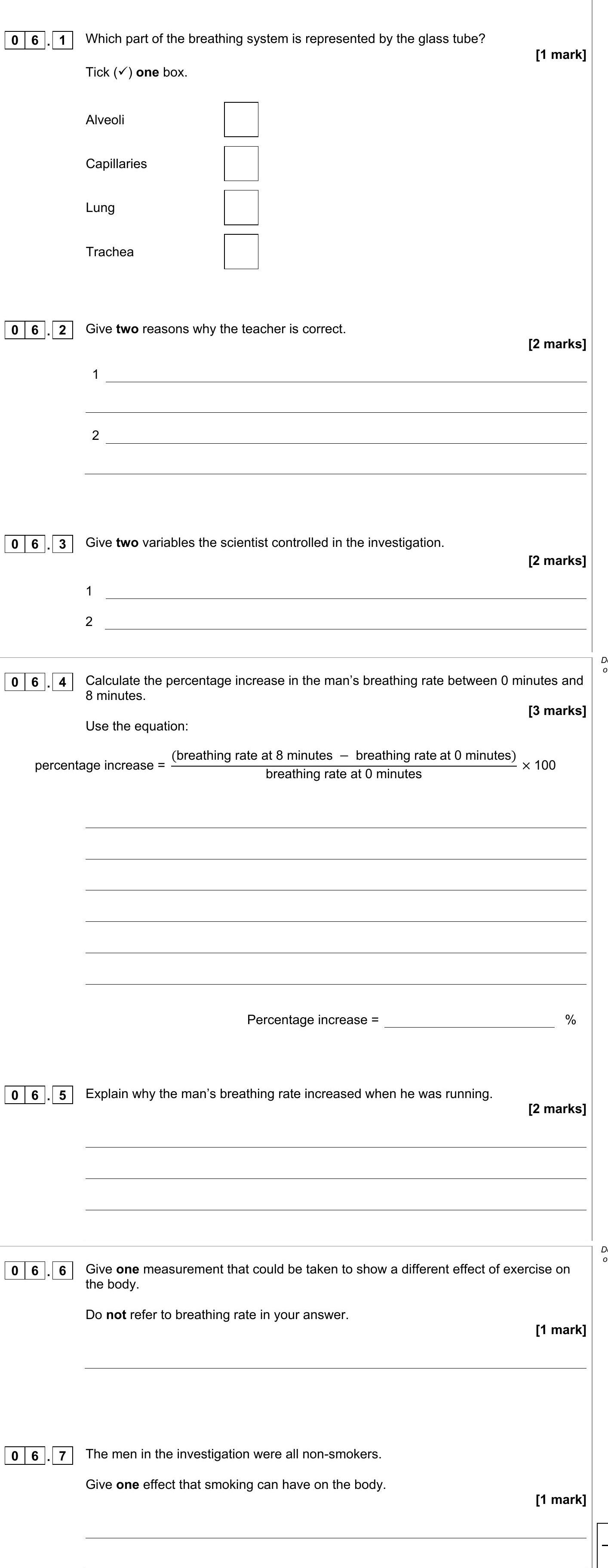 GCSE AQA Biology 2.2 Organisation: The Cardiovascular & Respiratory System: Which part of the ...
