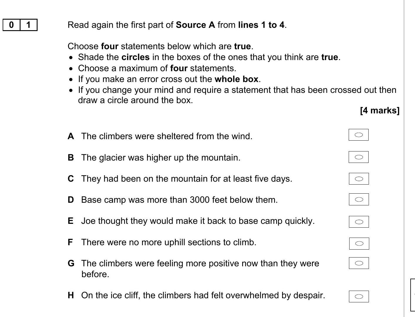 Gcse Aqa English Language Gcse English Language Paper 1 Overview Read Again The First Part Of Sou