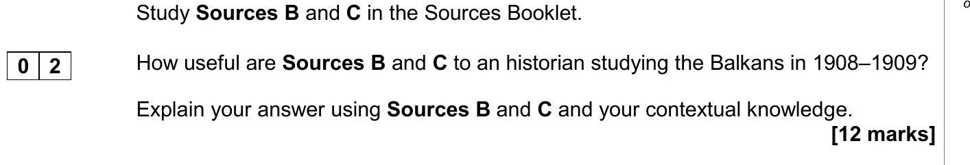 GCSE AQA History The causes of the First World War: Study Sources B and ...