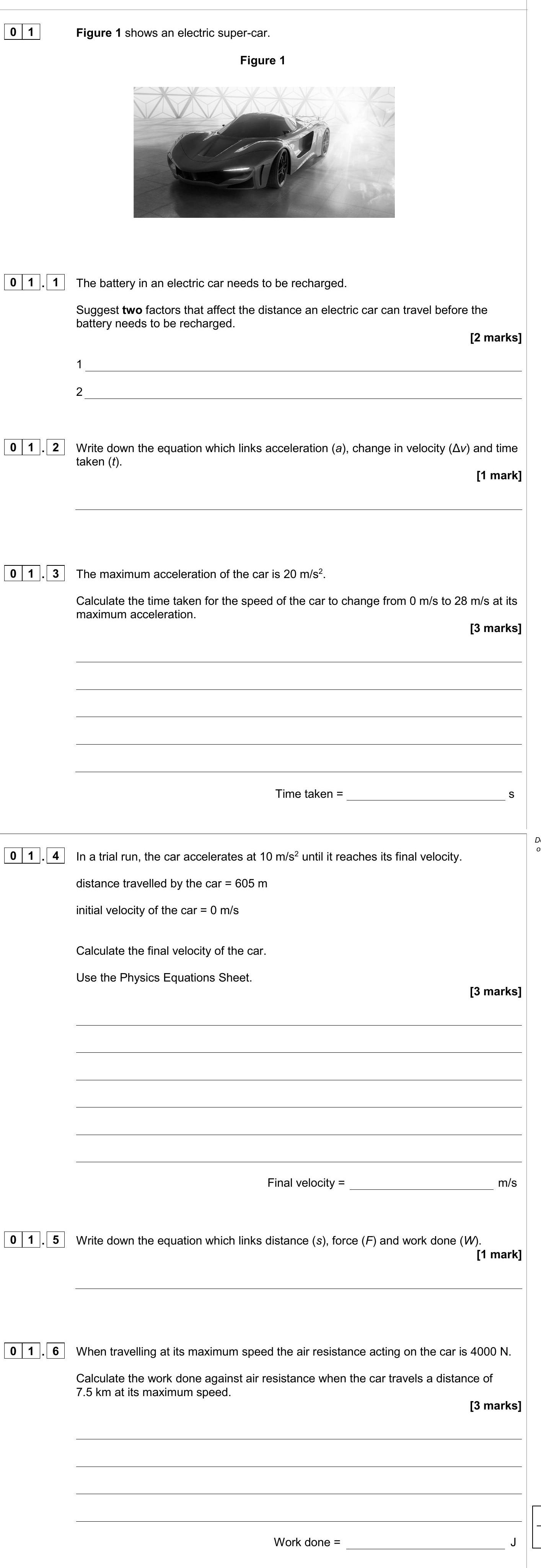 GCSE AQA Physics Current, Potential Difference & Resistance: The ...