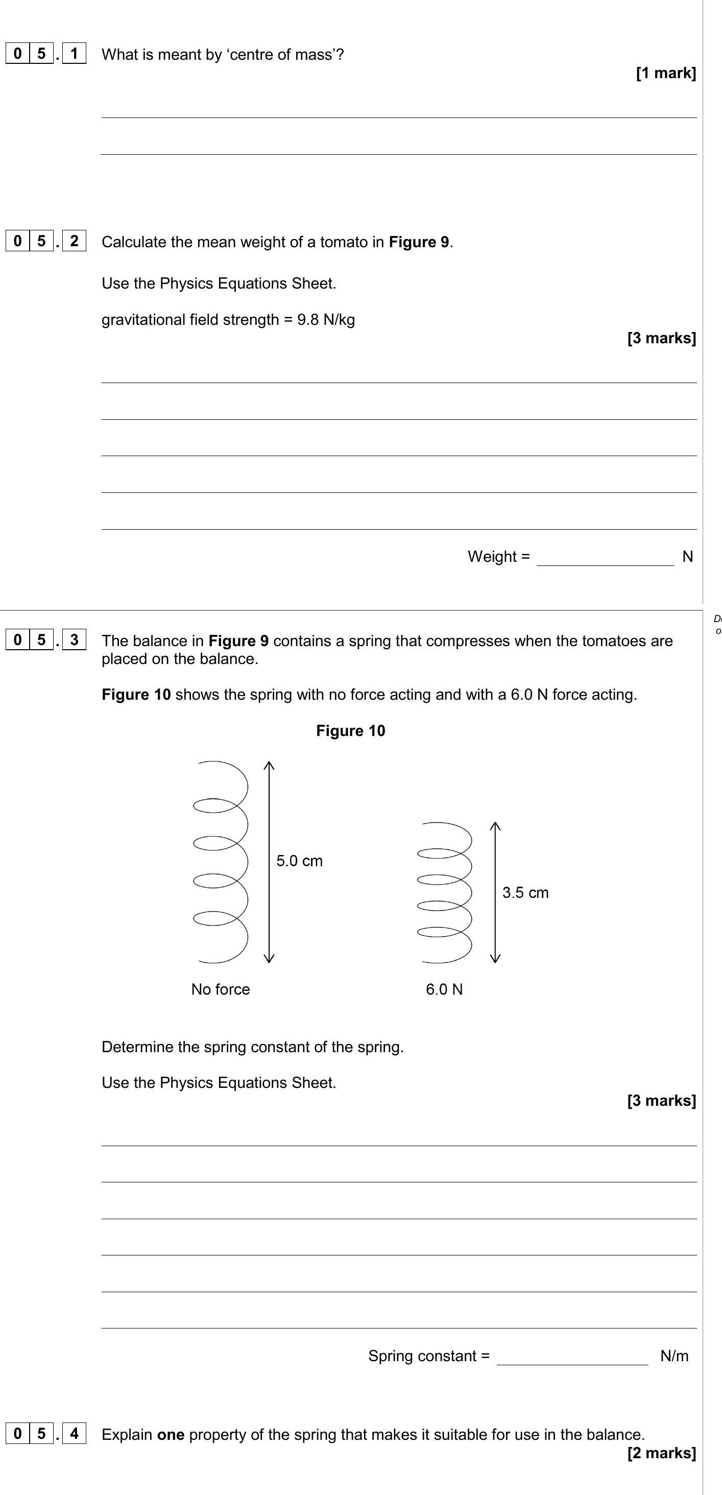 GCSE AQA Physics 5.3 Forces & Elasticity: What is meant by ‘centre of mass
