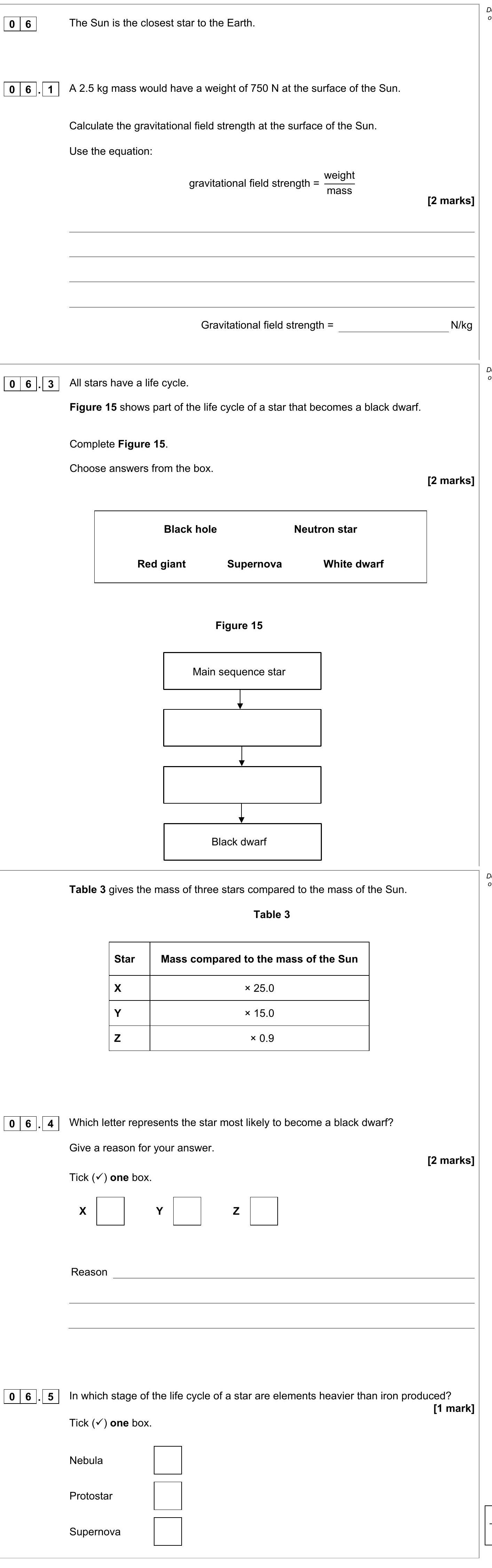 GCSE AQA Physics Solar system, Stability of Orbital Motions ...