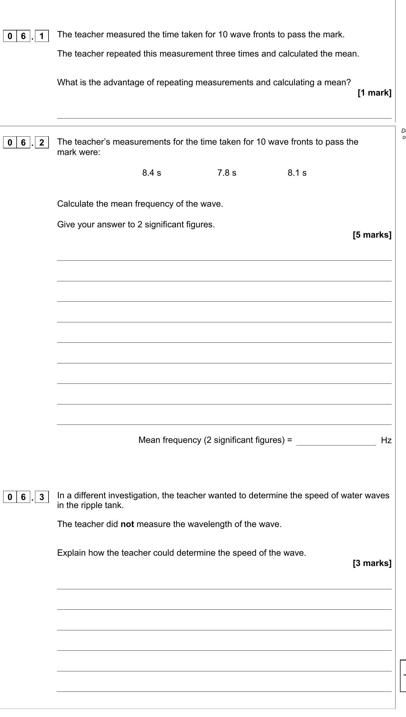 GCSE AQA Physics 6.1 Waves in Air, Fluids & Solids: The teacher ...