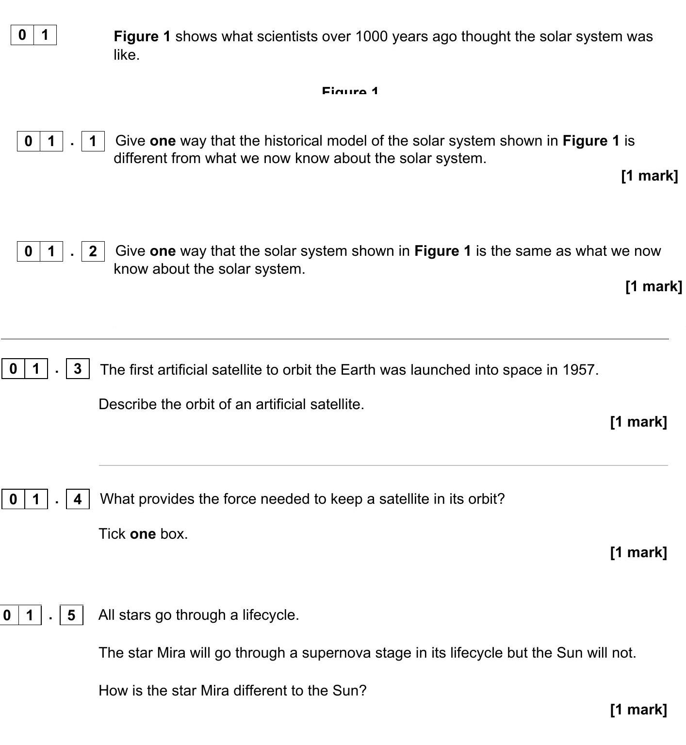 GCSE AQA Physics 8.1 Solar system, Stability of Orbital Motions ...