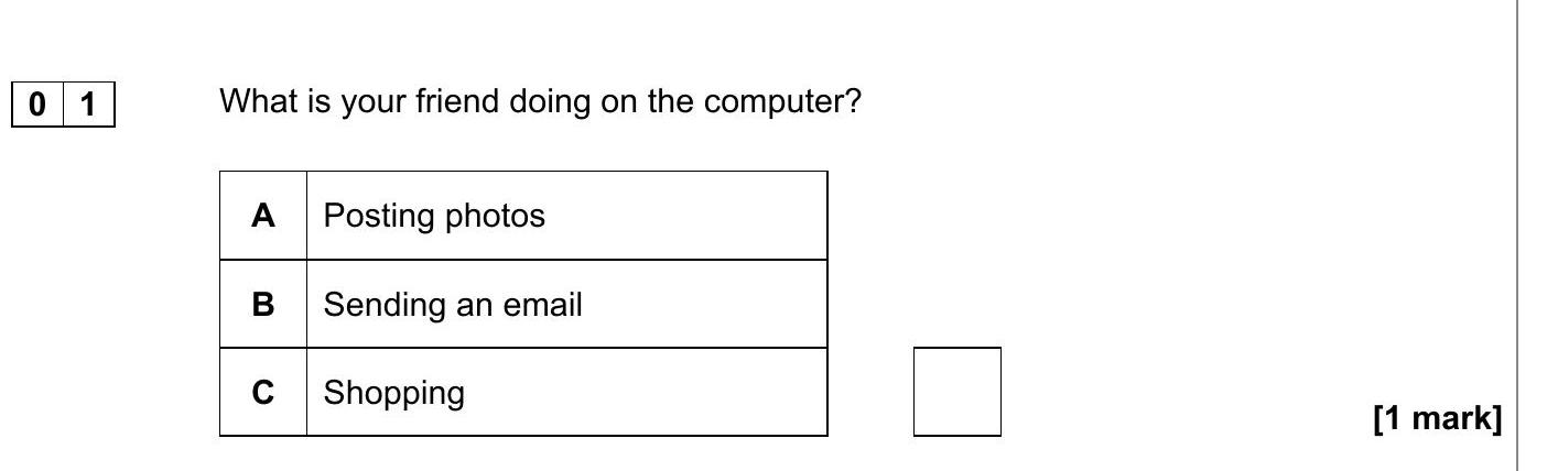 GCSE AQA Spanish Technology in Everyday Life: What is your friend doing ...