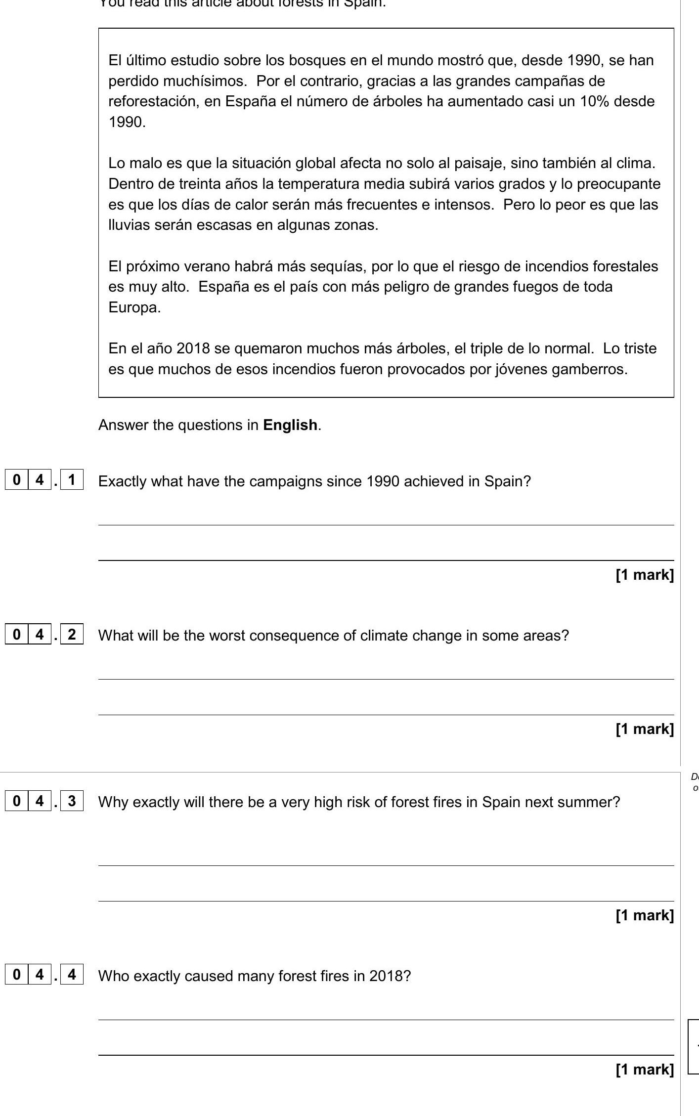 GCSE AQA Spanish Social and Global Issues: Exactly what have the campaigns