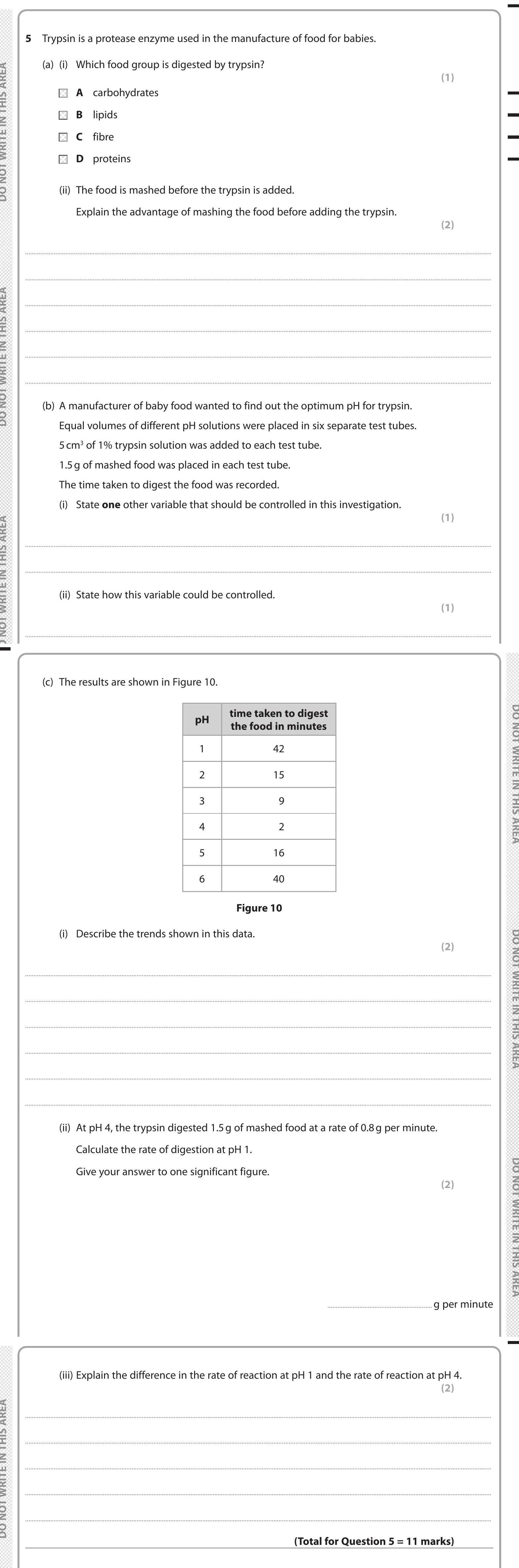 GCSE Edexcel Biology Core Practical: Investigating rate of enzymes: 5 ...