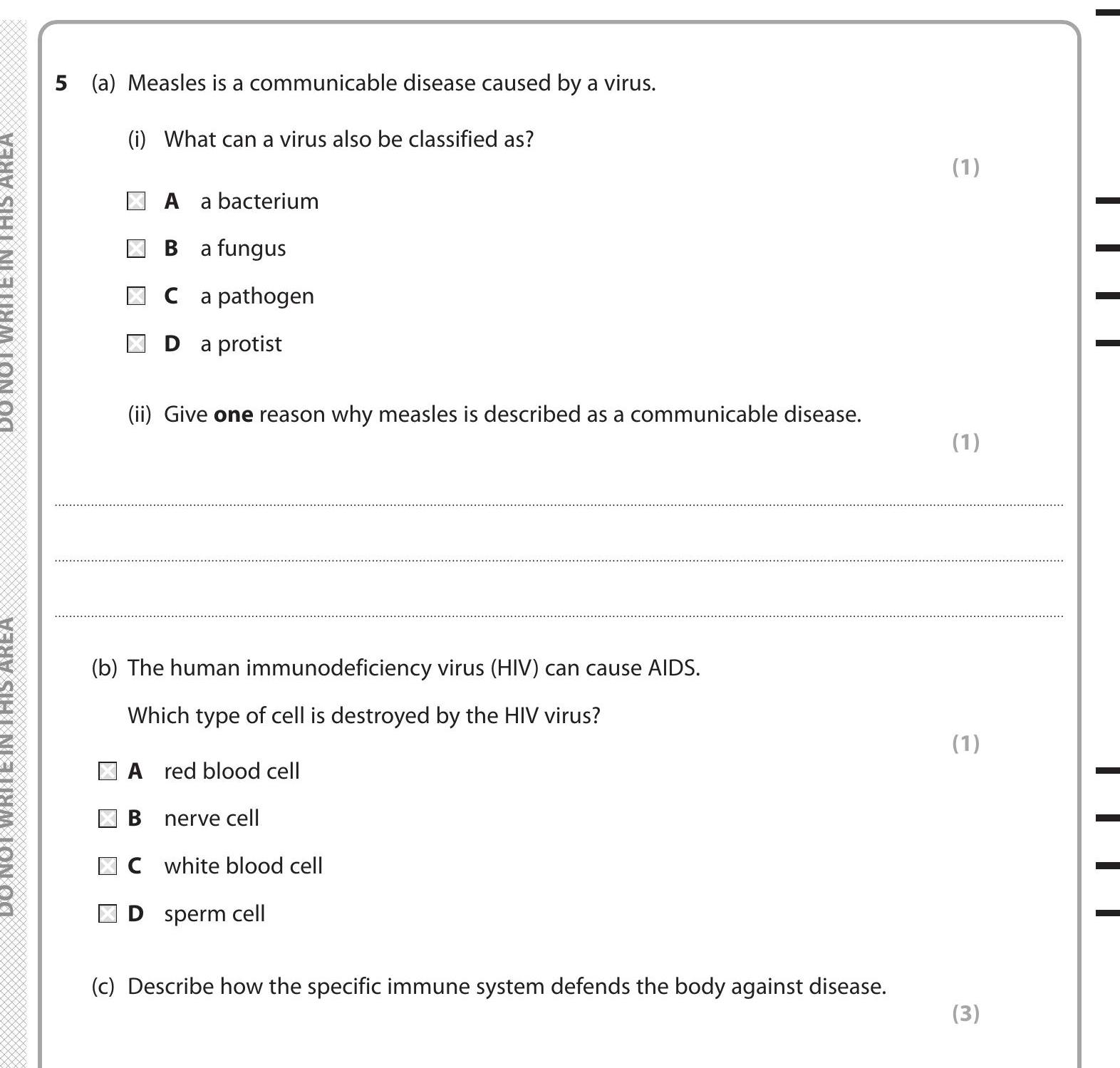 GCSE Edexcel Biology: Combined Science Viruses: Measles is a ...